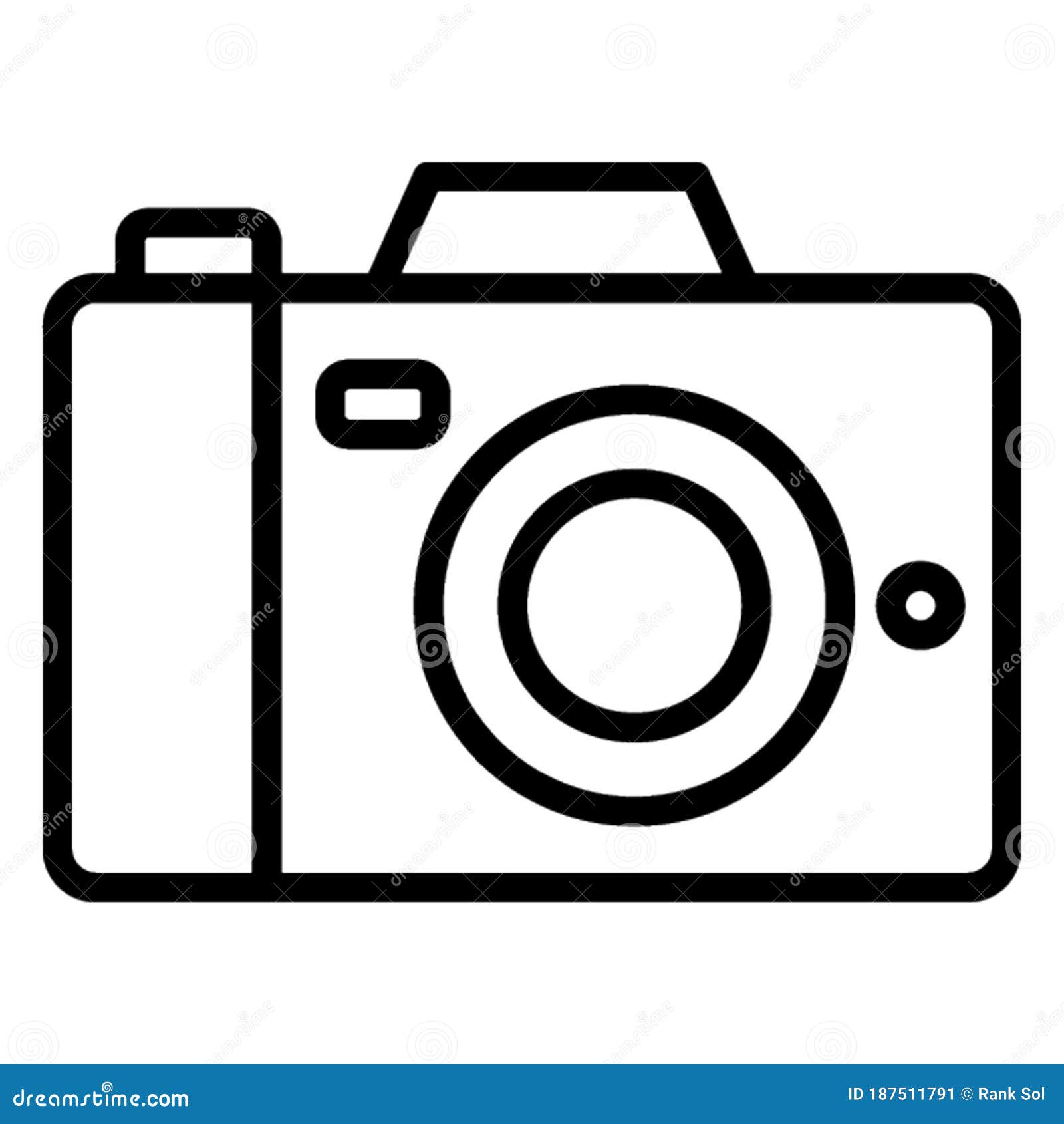 Camera Glyph Style Vector Icon Which Can Easily Modify or Edit Stock ...