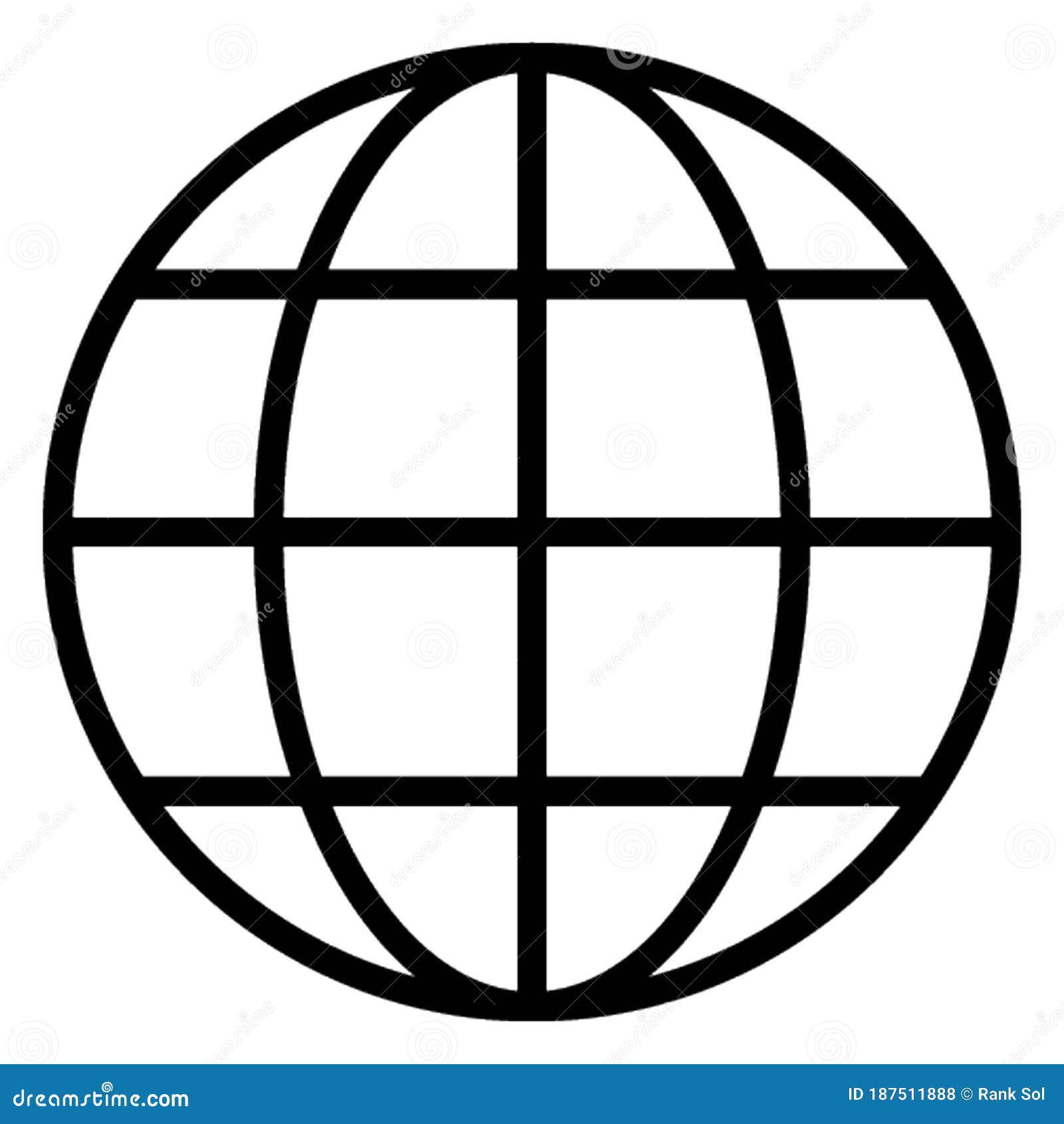 Global Coverage Glyph Style Vector Icon Which Can Easily Modify or Edit ...