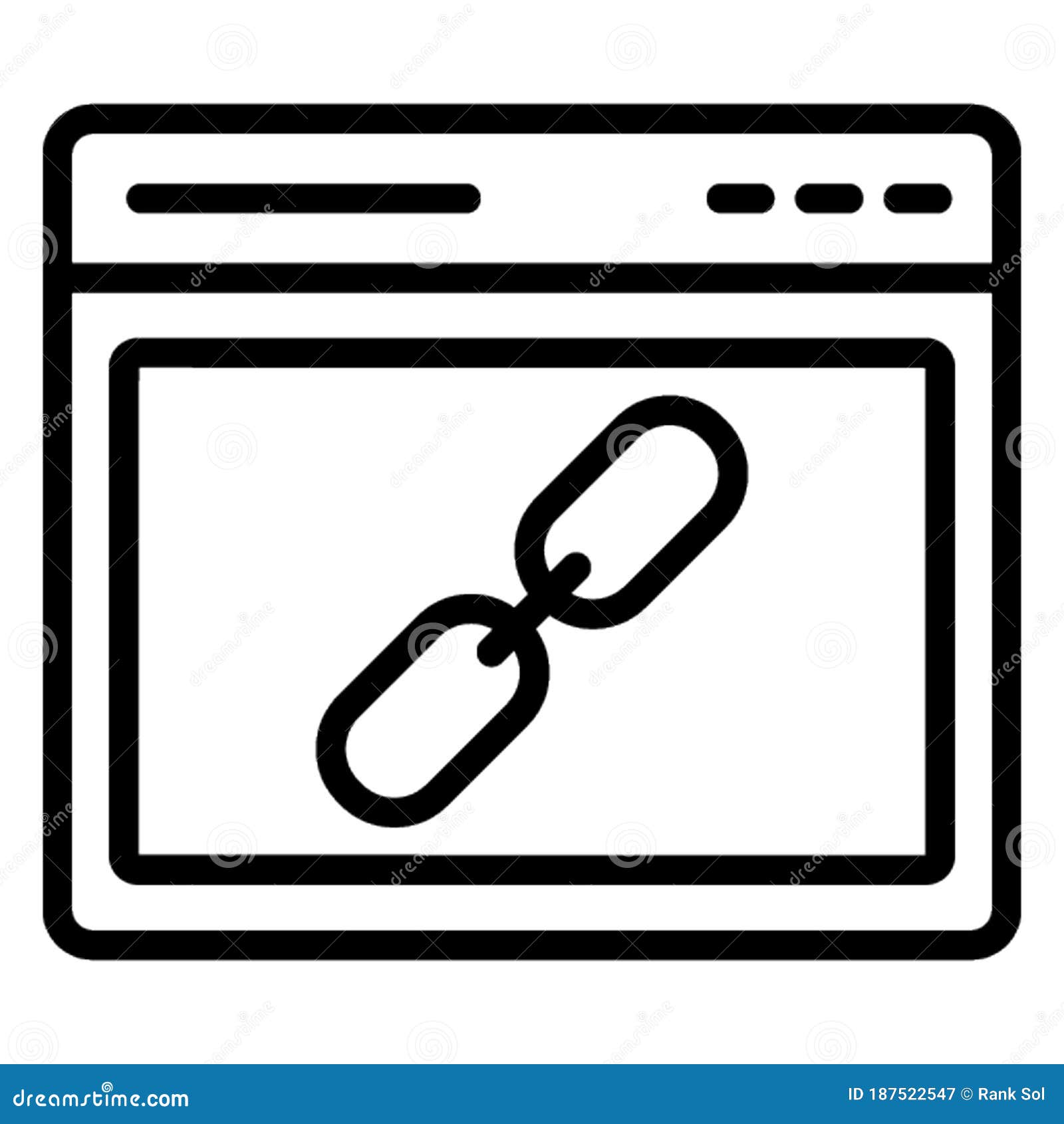 Link Glyph Style Vector Icon Which Can Easily Modify or Edit Stock ...