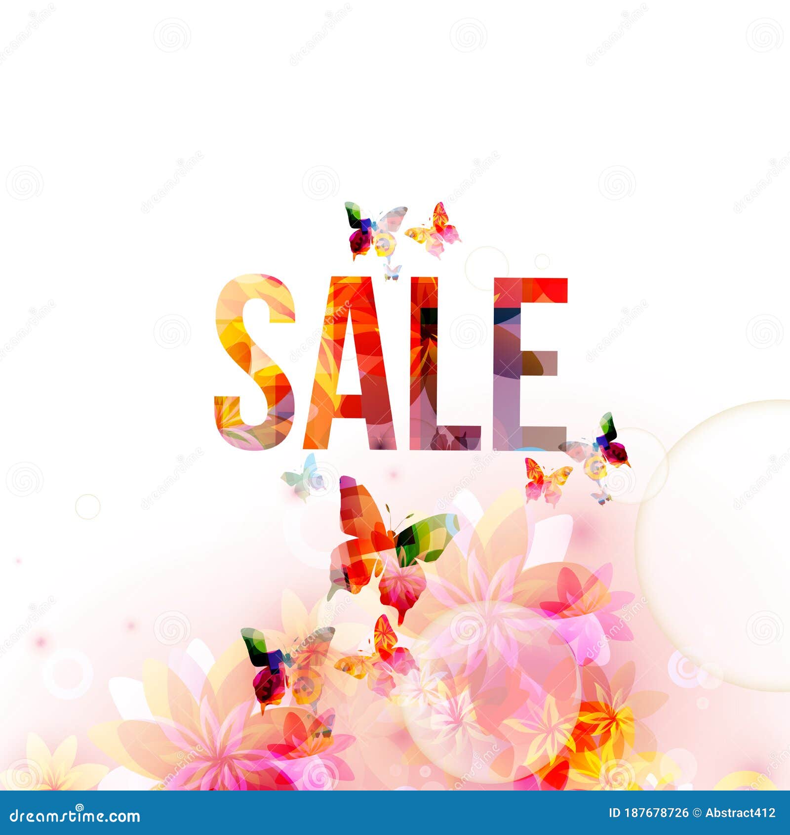 Colorful Sale Banner Vector Illustration Design. Sale Poster Background ...