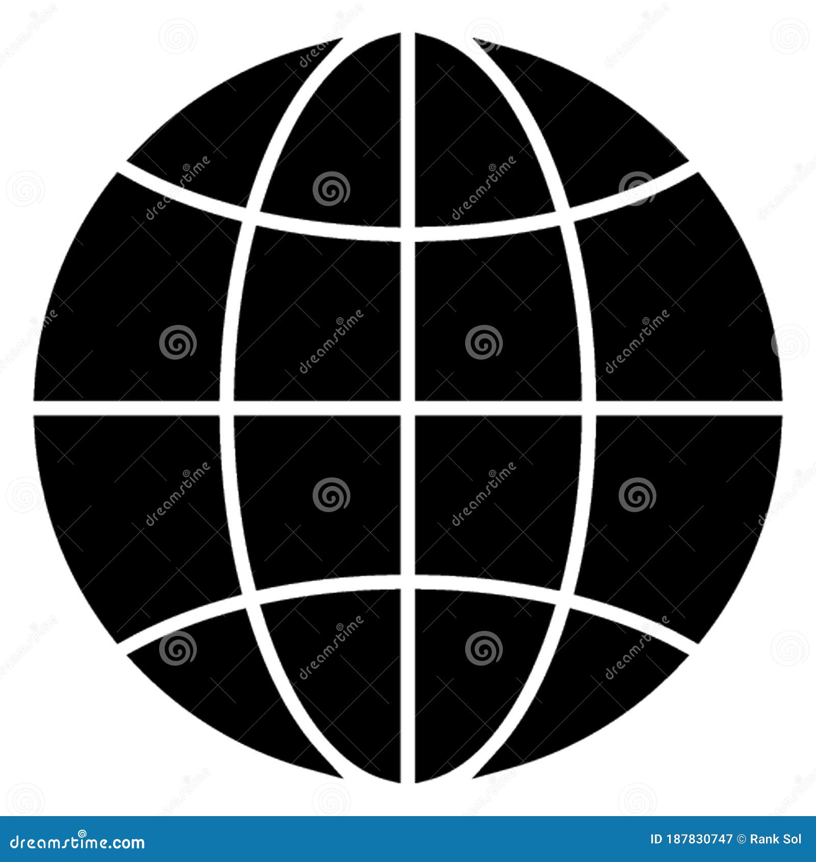 Global Coverage Glyph Style Vector Icon Which Can Easily Modify or Edit ...