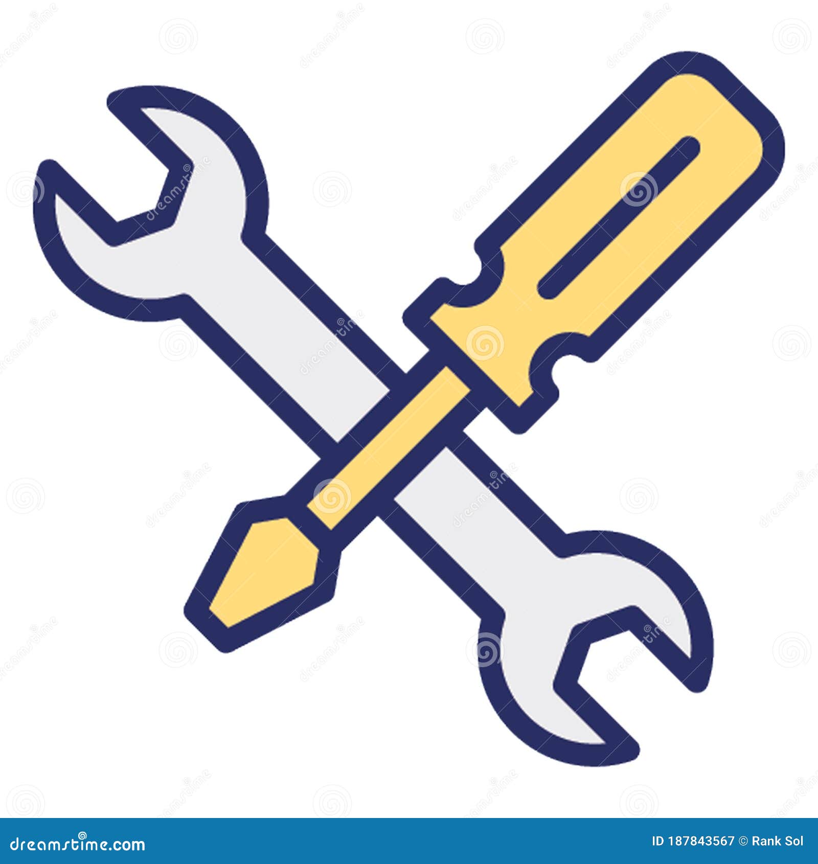 Garage Tools Glyph Style Vector Icon Which Can Easily Modify or Edit ...