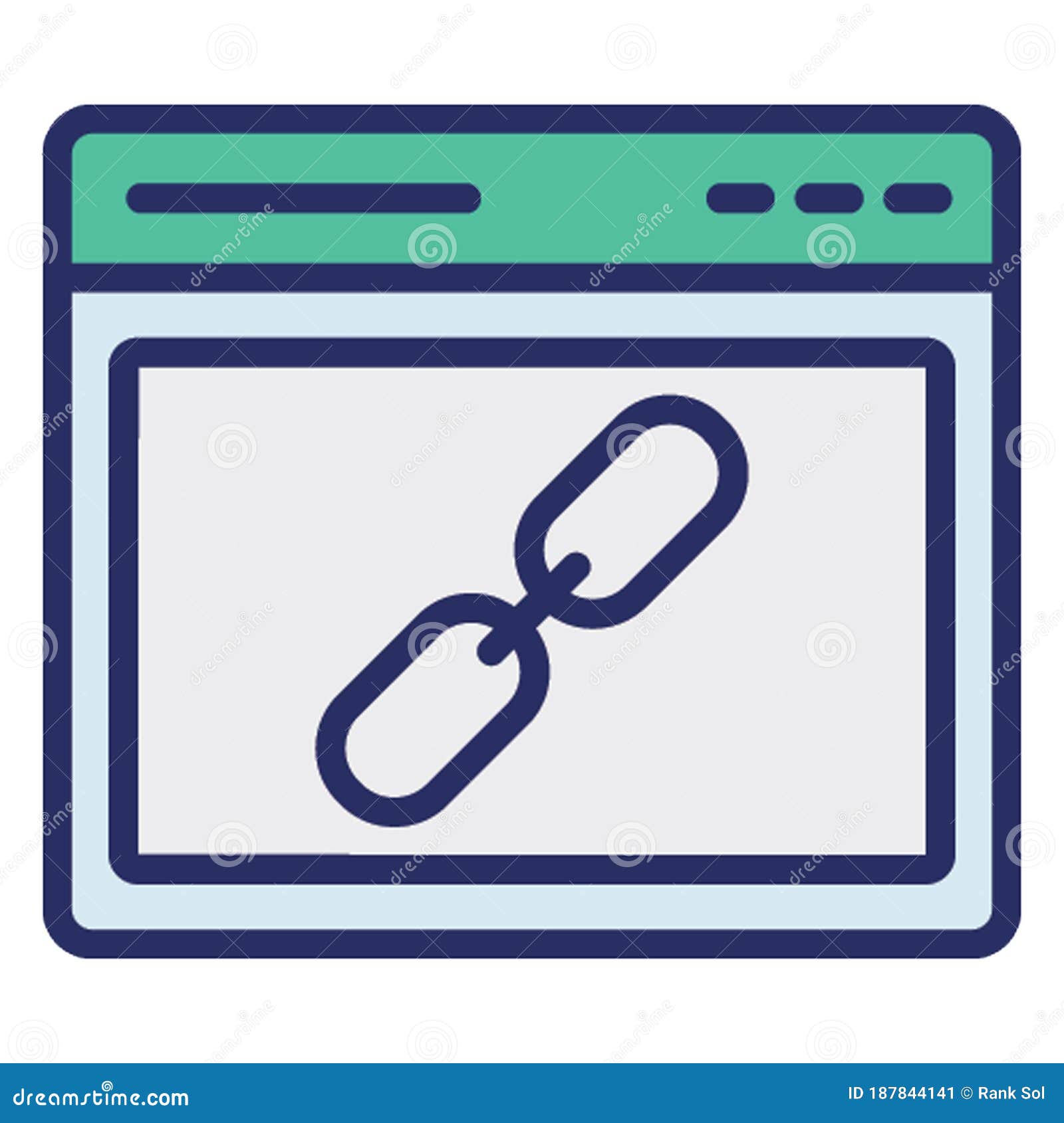 Link Glyph Style Vector Icon Which Can Easily Modify or Edit Stock ...