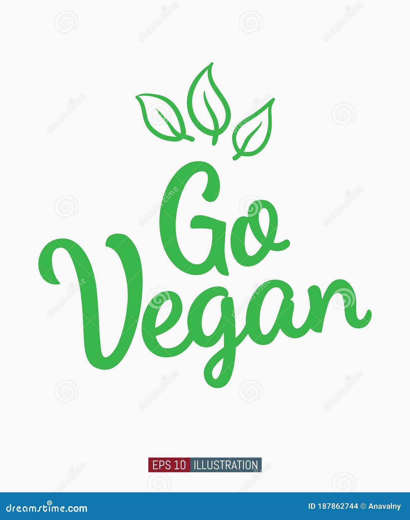 Vegan Slogan. Go Vegan Lettering. Template for Your T-shirt, Banner ...