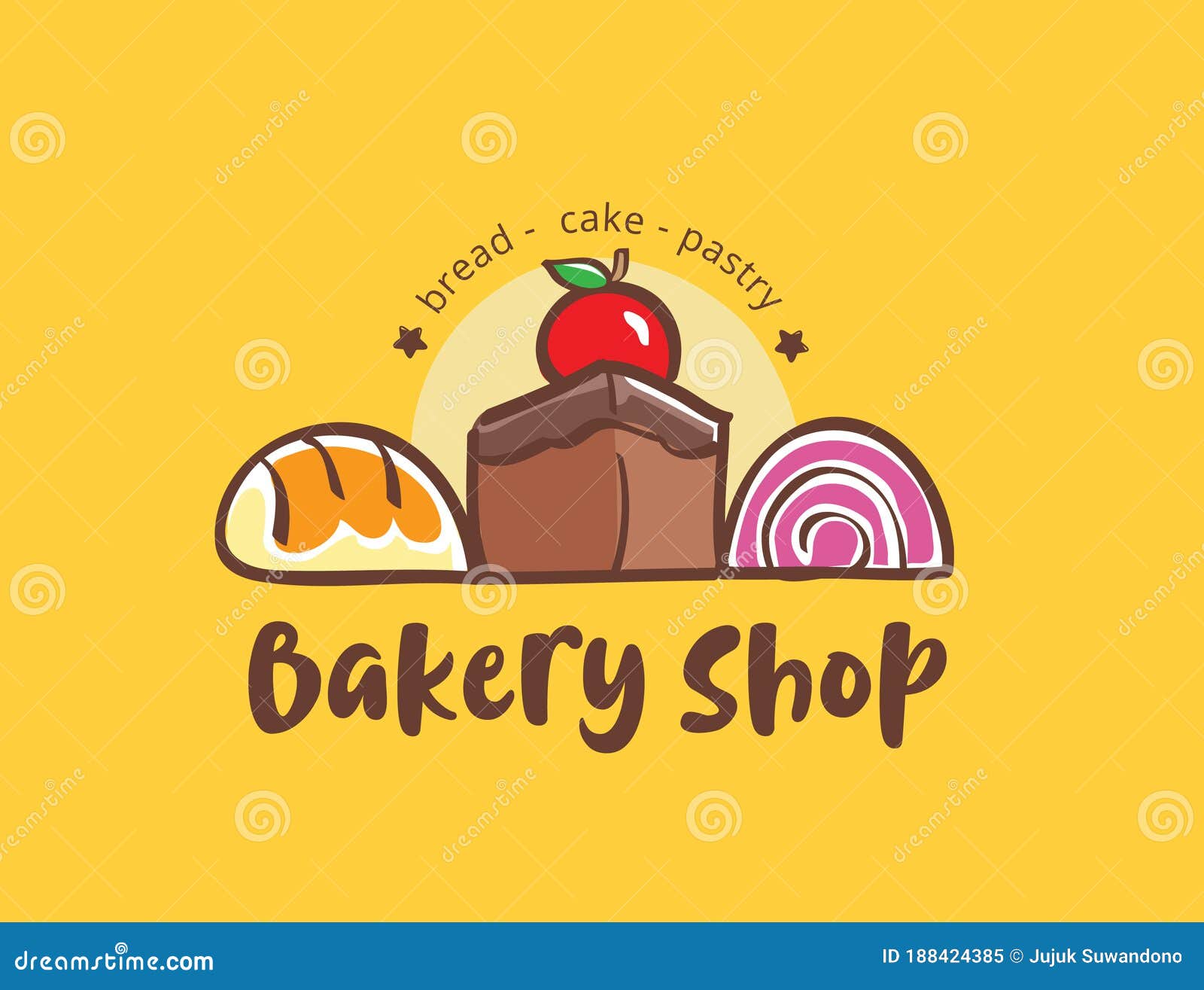 Logo Bakery Shop, Bread Design Vector Stock Vector - Illustration of ...