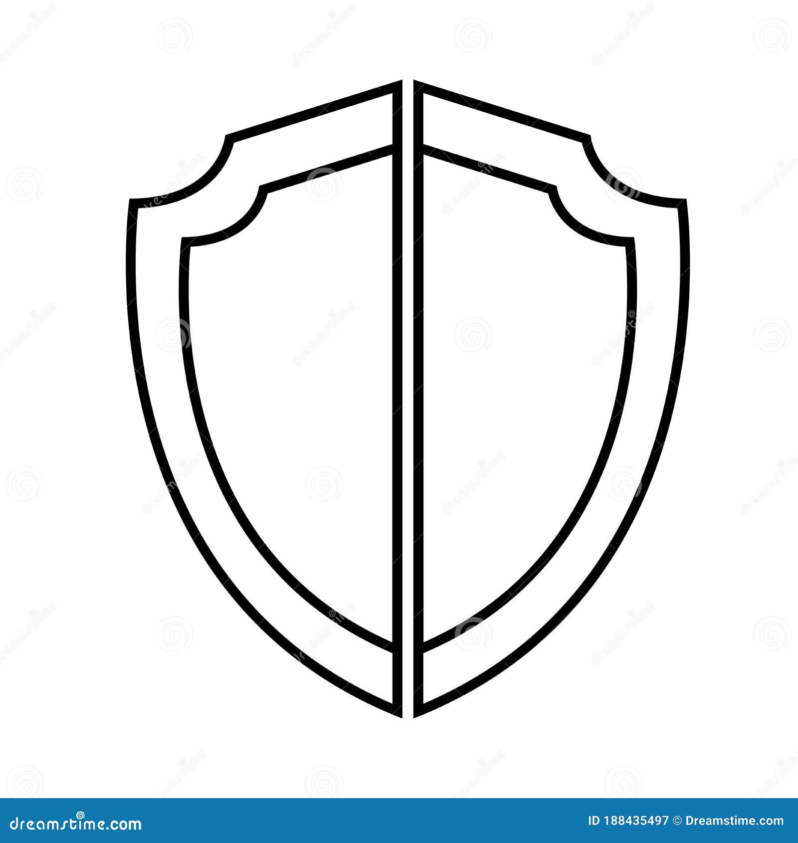 Flat Shield Vector Design Iconic Stock Vector - Illustration of ...