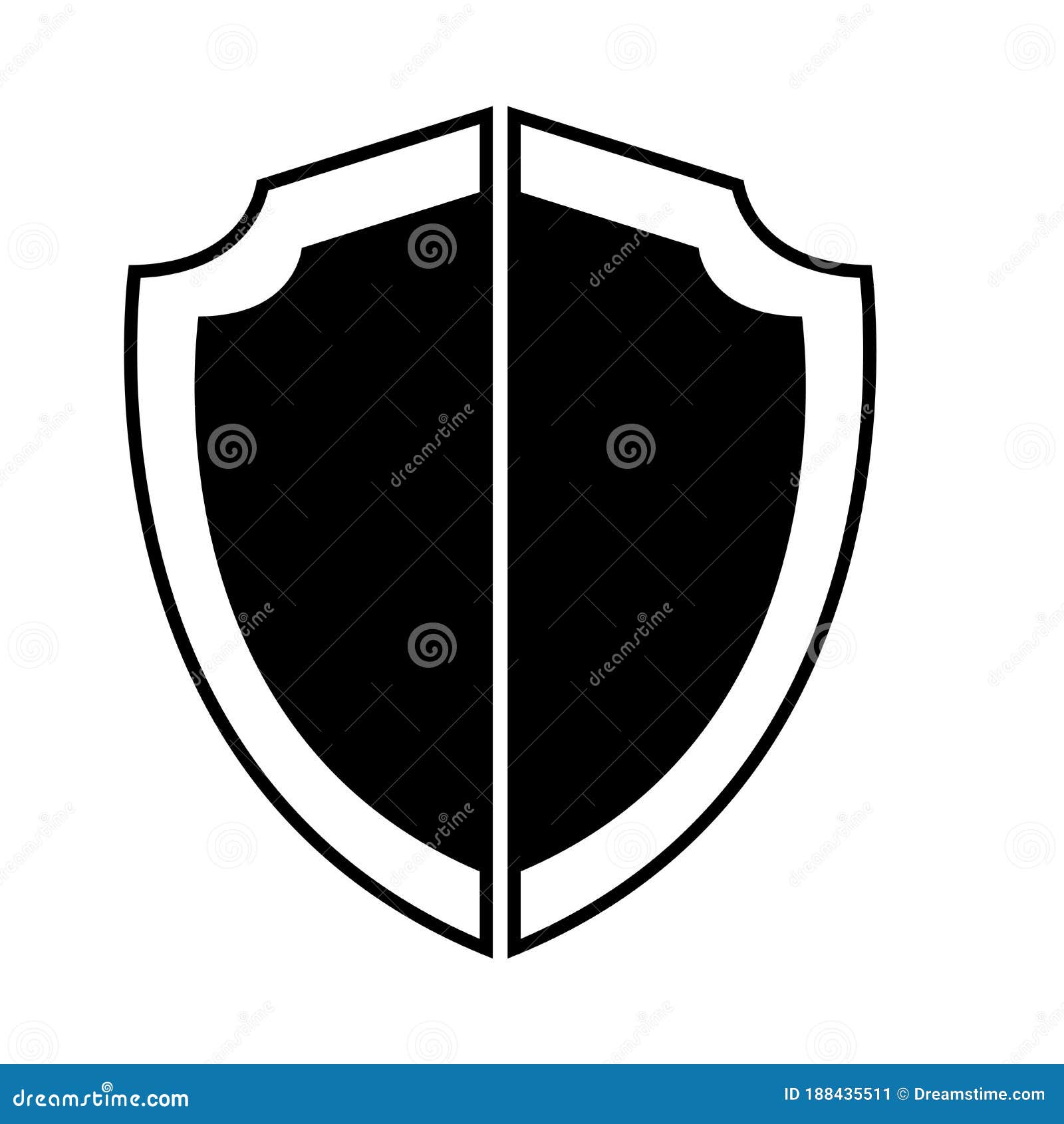 Flat Shield Vector Design Iconic Stock Vector - Illustration of data ...