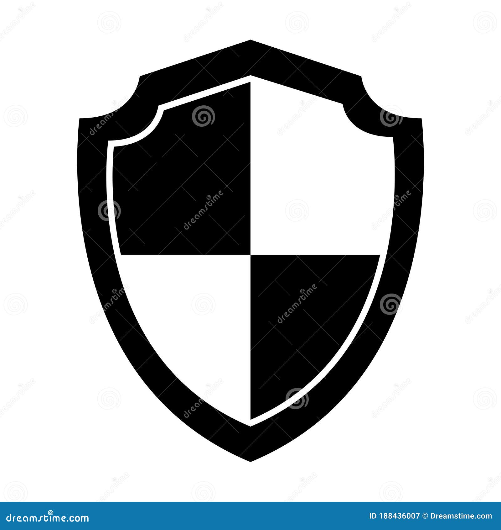 Flat Shield Vector Design Iconic Stock Vector - Illustration of emblem ...