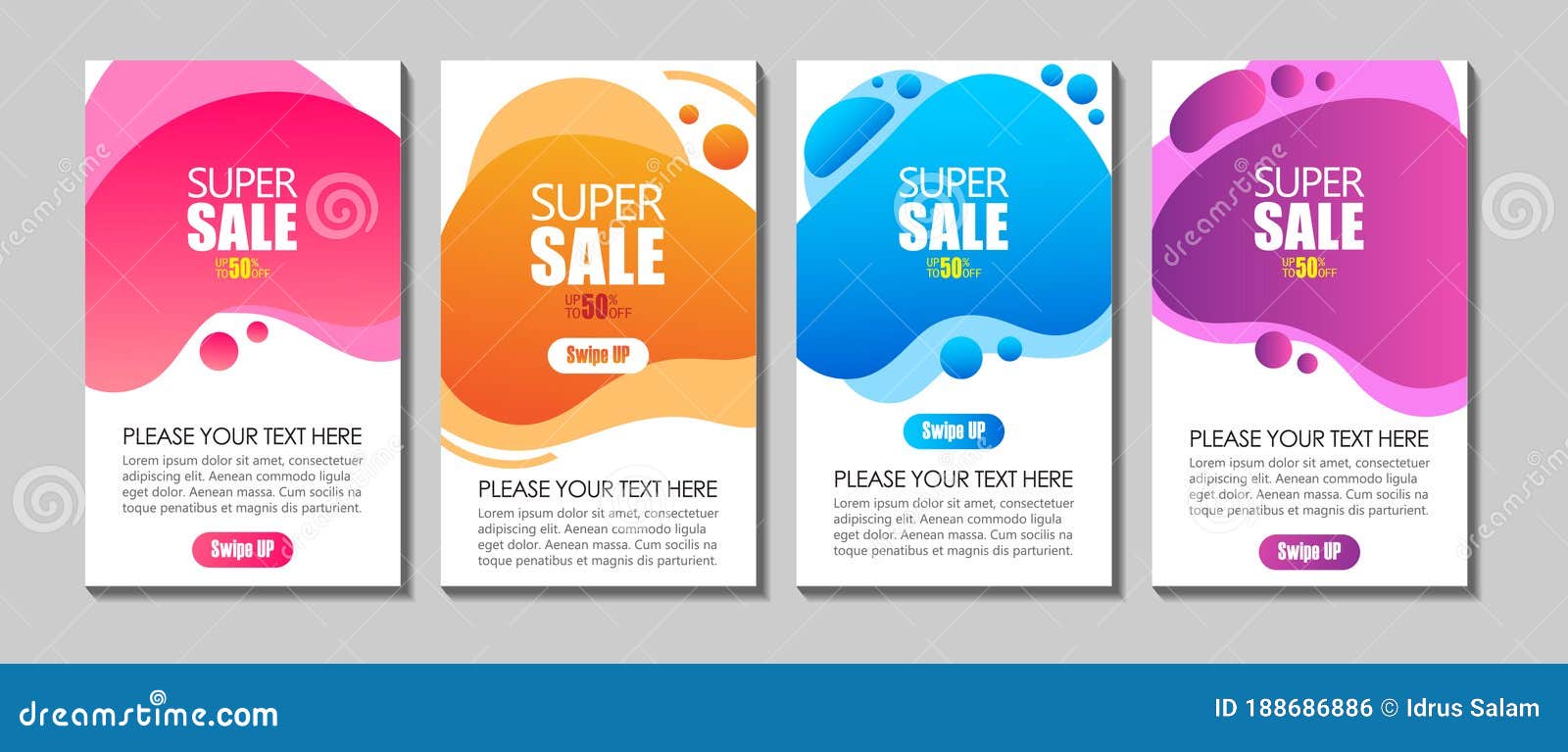 Vector Modern Fluid for Big Sale Banners Design. Discount Banner ...