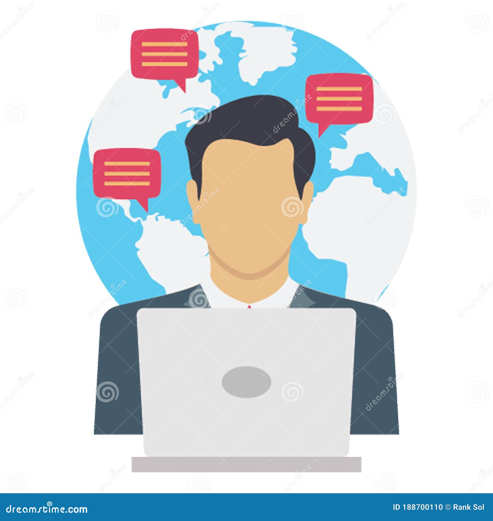 International Clients Vector Icon Which Can Easily Modify or Edit Stock ...