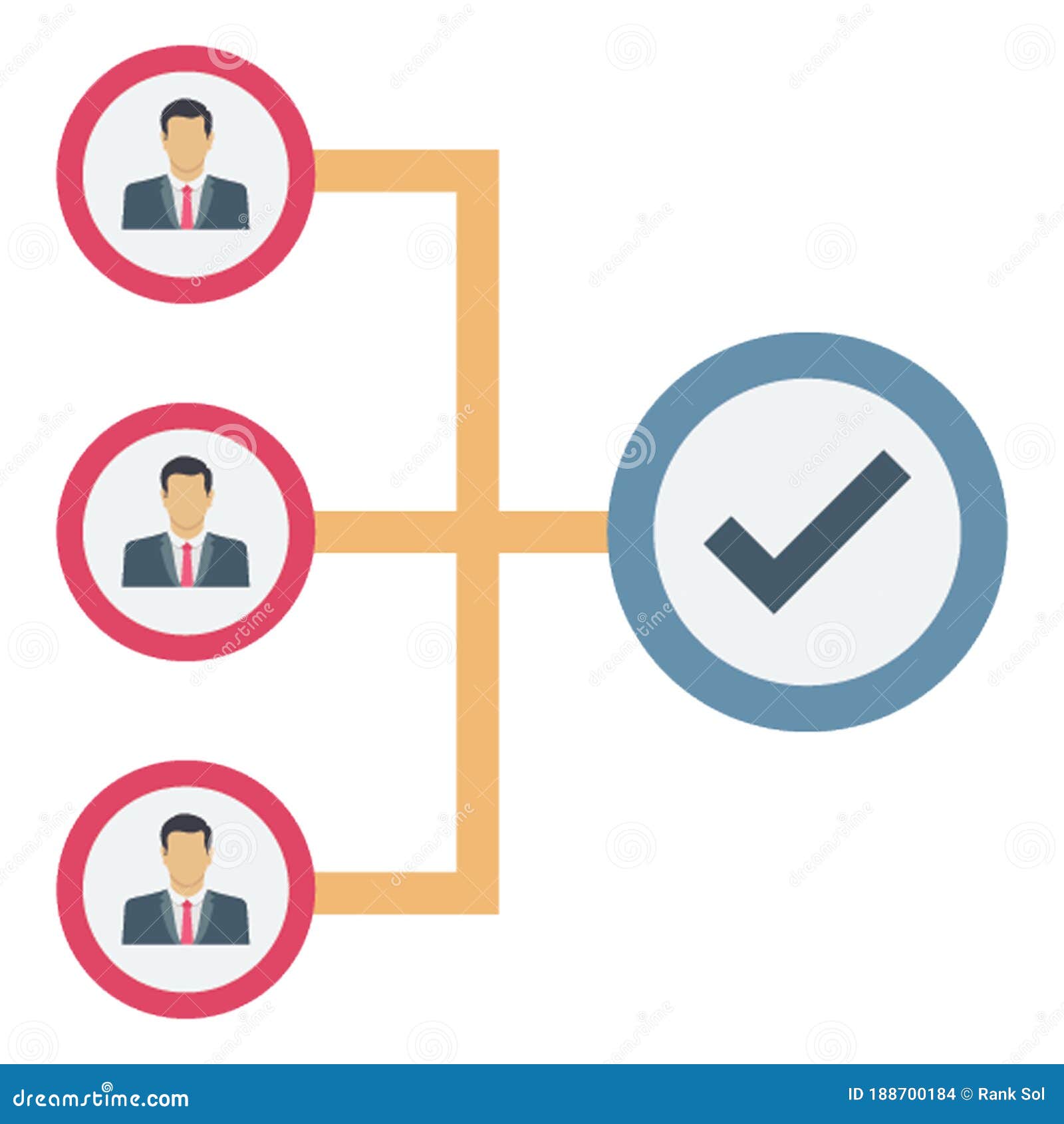 Team Performance Vector Icon Which Can Easily Modify or Edit Stock ...