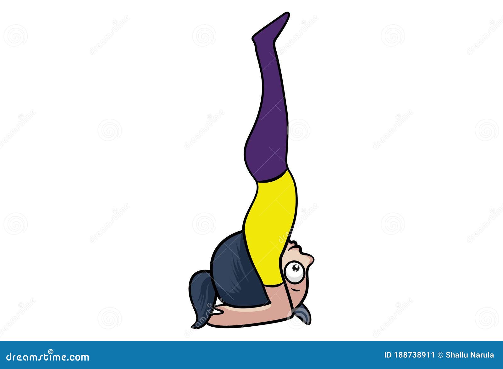 Vector Cartoon Illustration of Girl Stock Vector - Illustration of ...