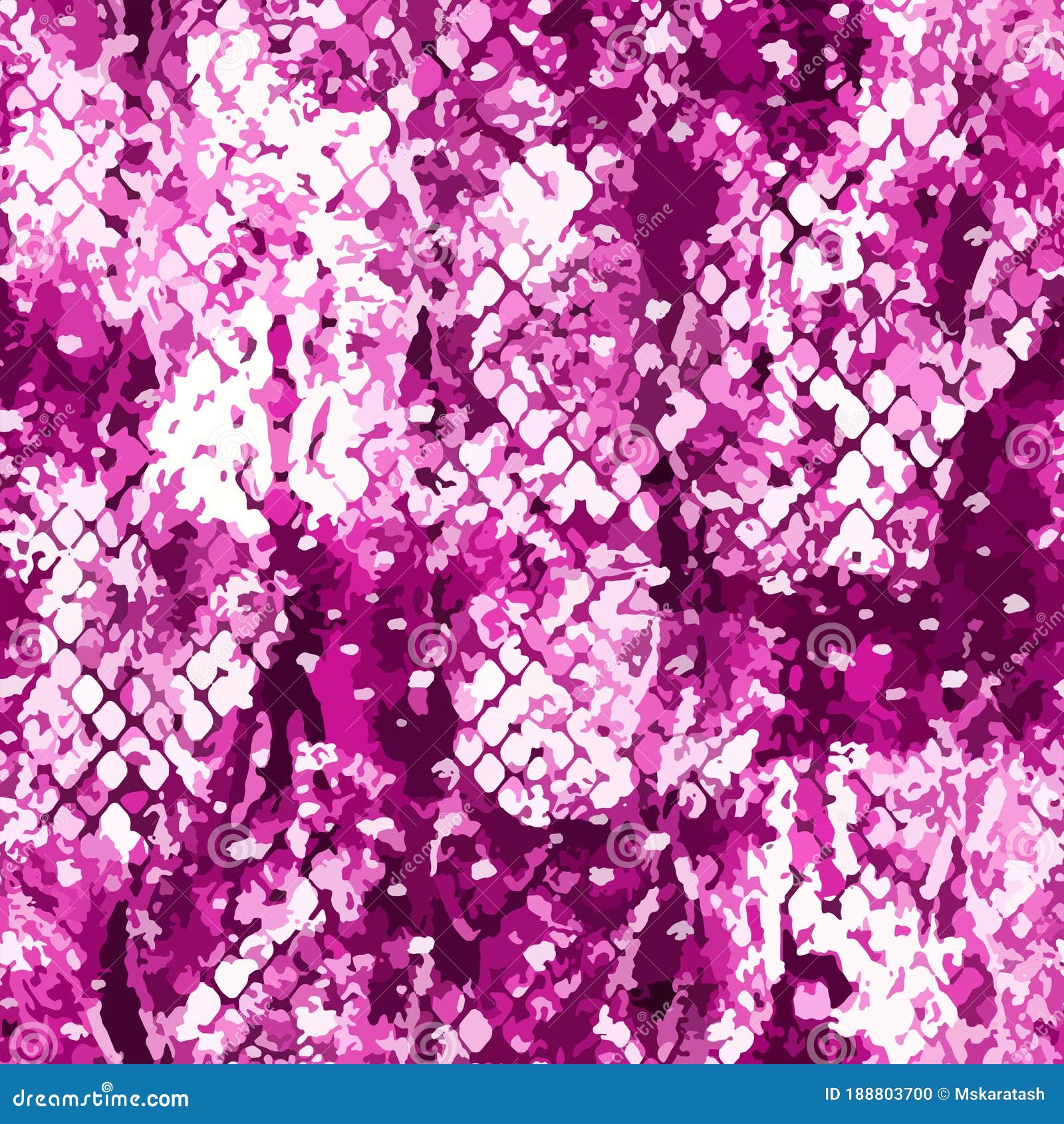 Full Seamless Ornamental Snake Animal Skin Pattern Vector. Monochrome ...