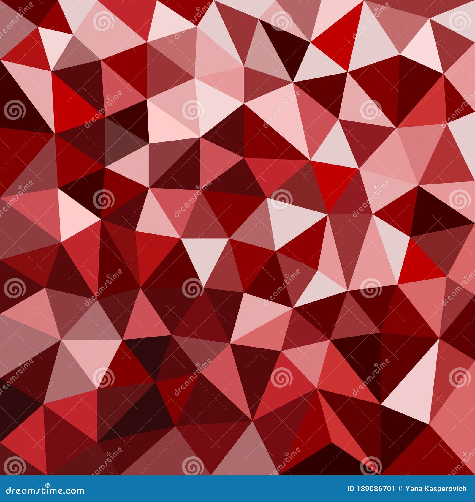 Polygonal Abstract Background from Shadows of Red Triangles. Isolated ...