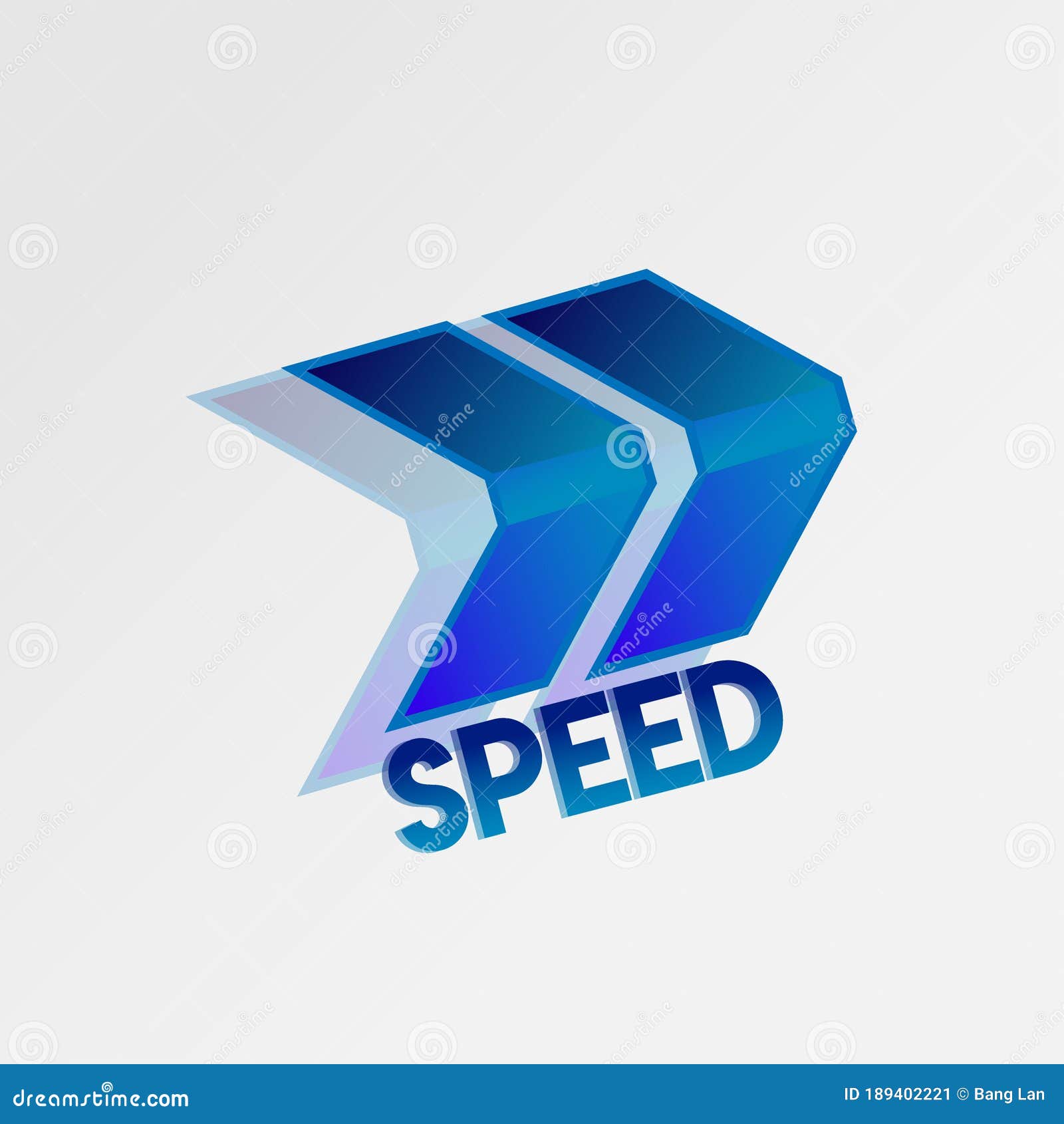 Simple Brand Name Speed or Speed Symbol. Stock Vector - Illustration of ...