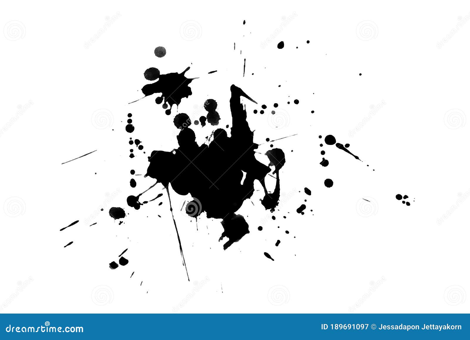 Texture Vector Abstract Japanese Ink Drops on White Paper Background ...