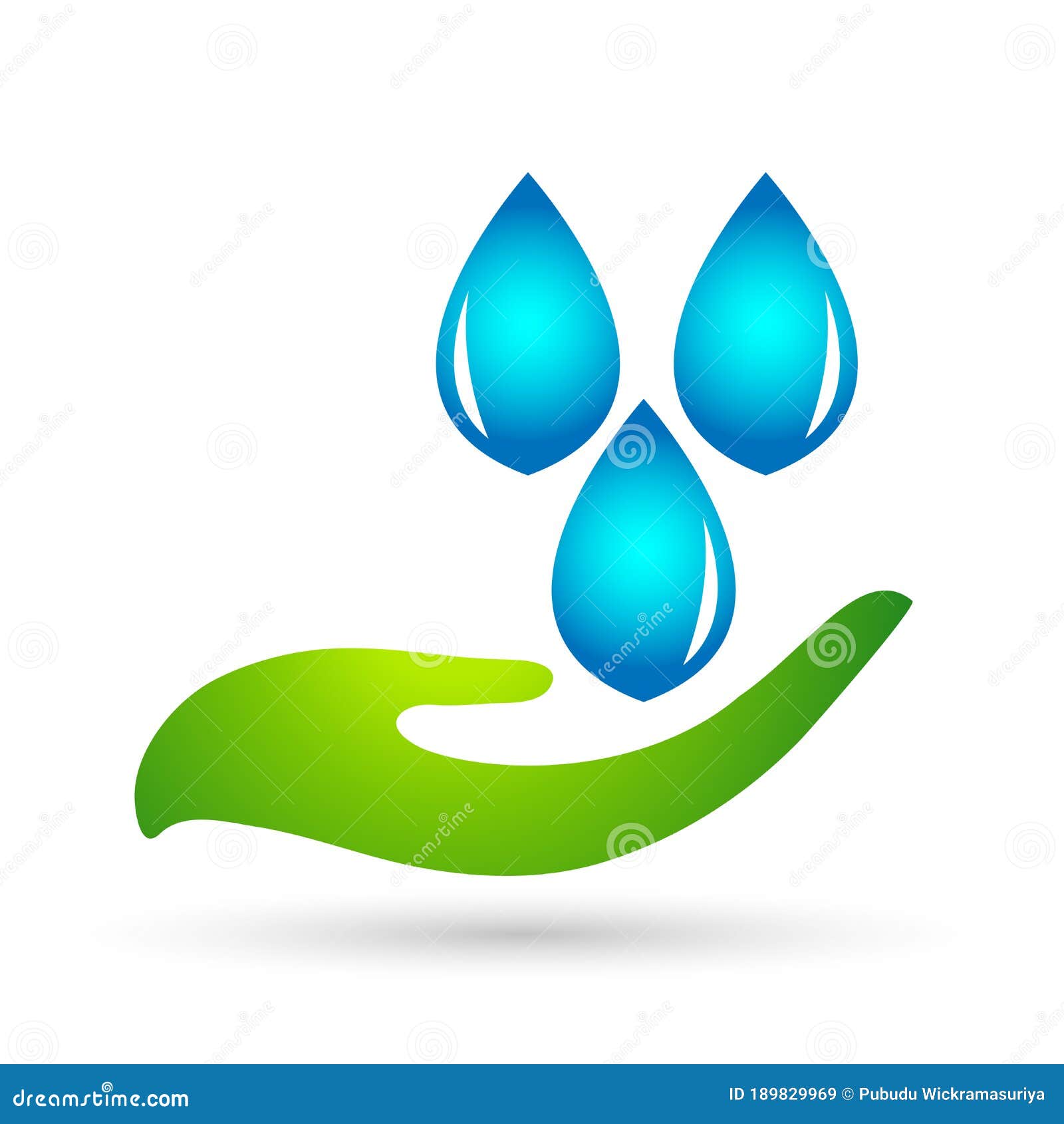 Water Drop Save Water People Hand Care Wellness Healthy Life Water Save ...