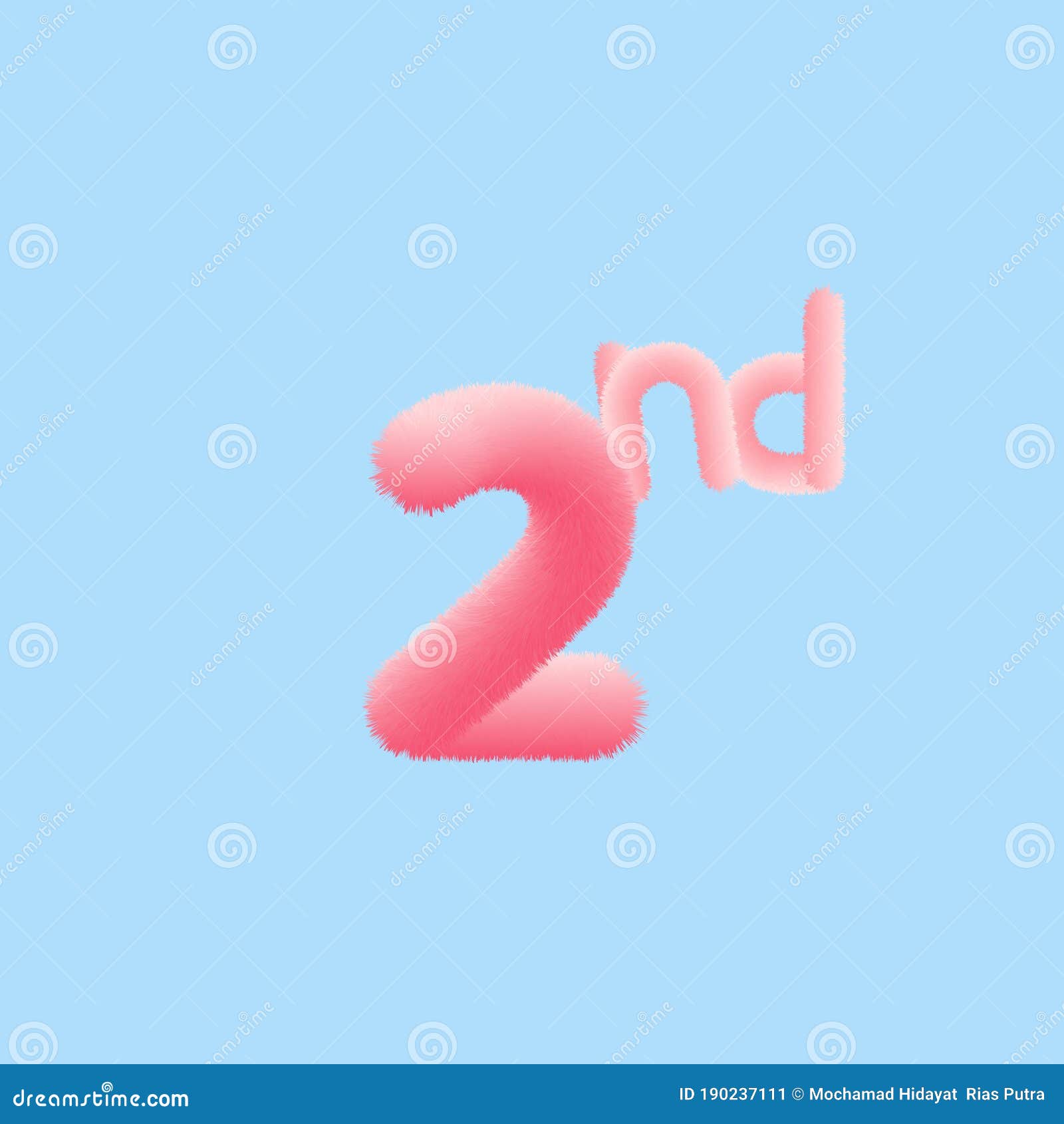 Vector Illustration for Your 2nd Second Realistic 3D Fur Effect Number ...