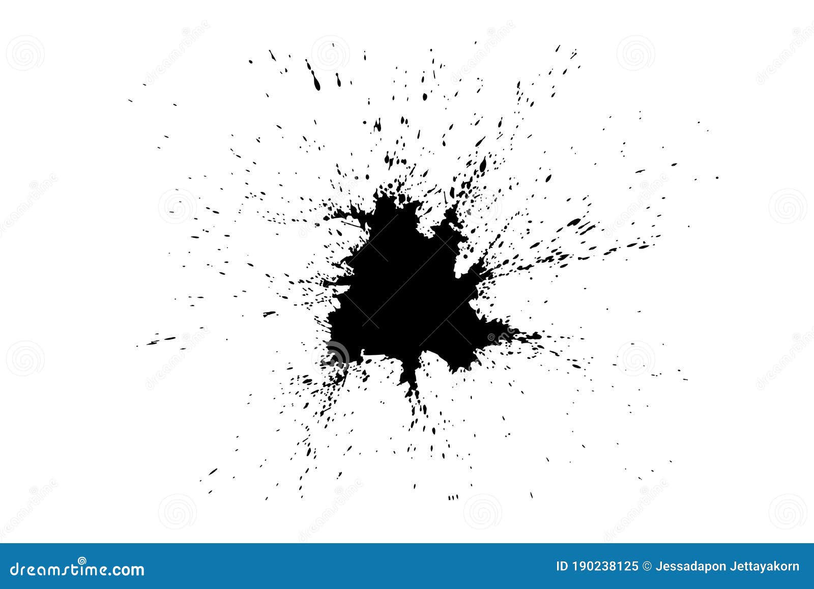 Texture Vector Abstract Ink Drops on White Paper Background Stock ...