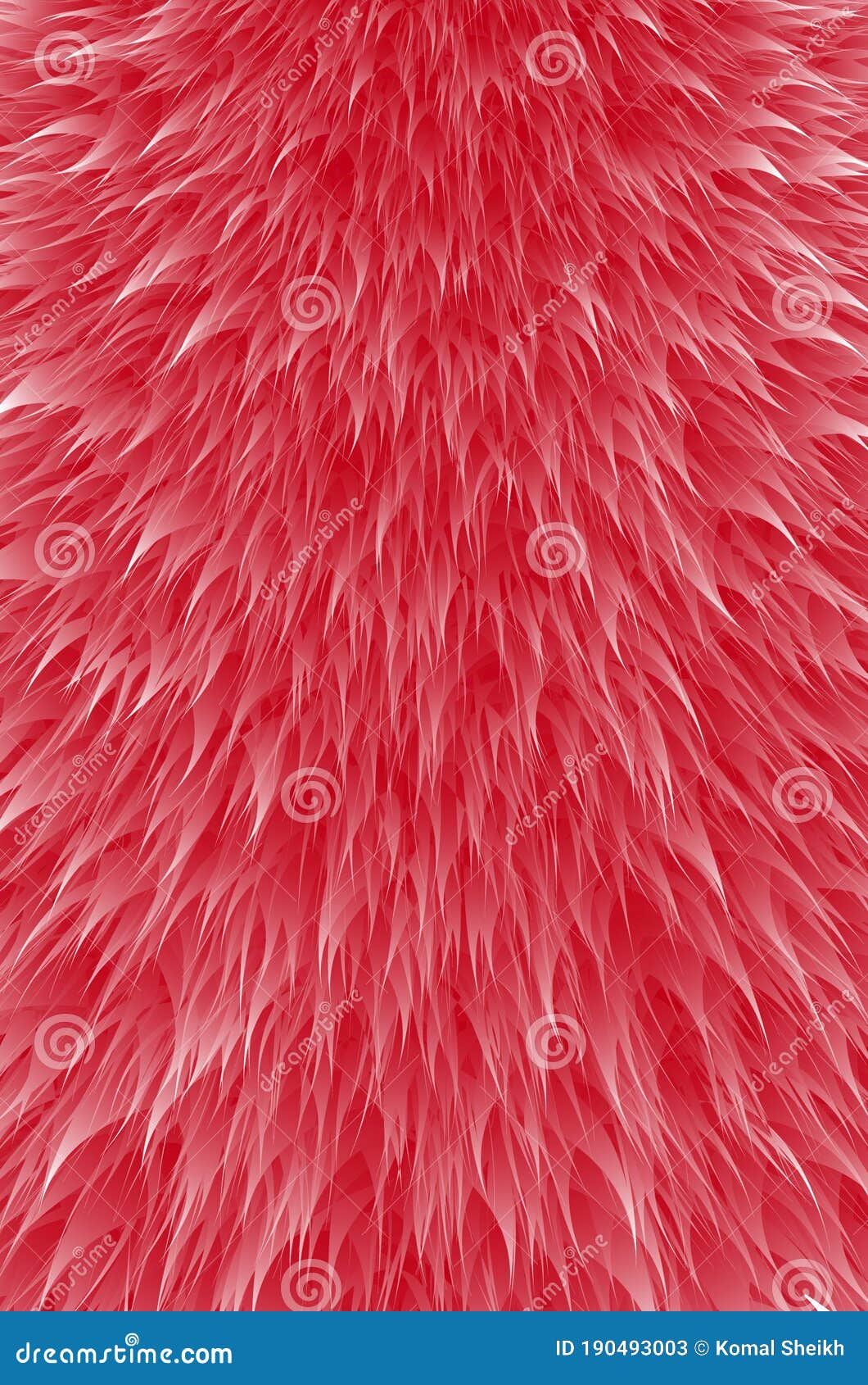 Red Feather Illustration Fur Design Art Stock Image - Image of artr ...