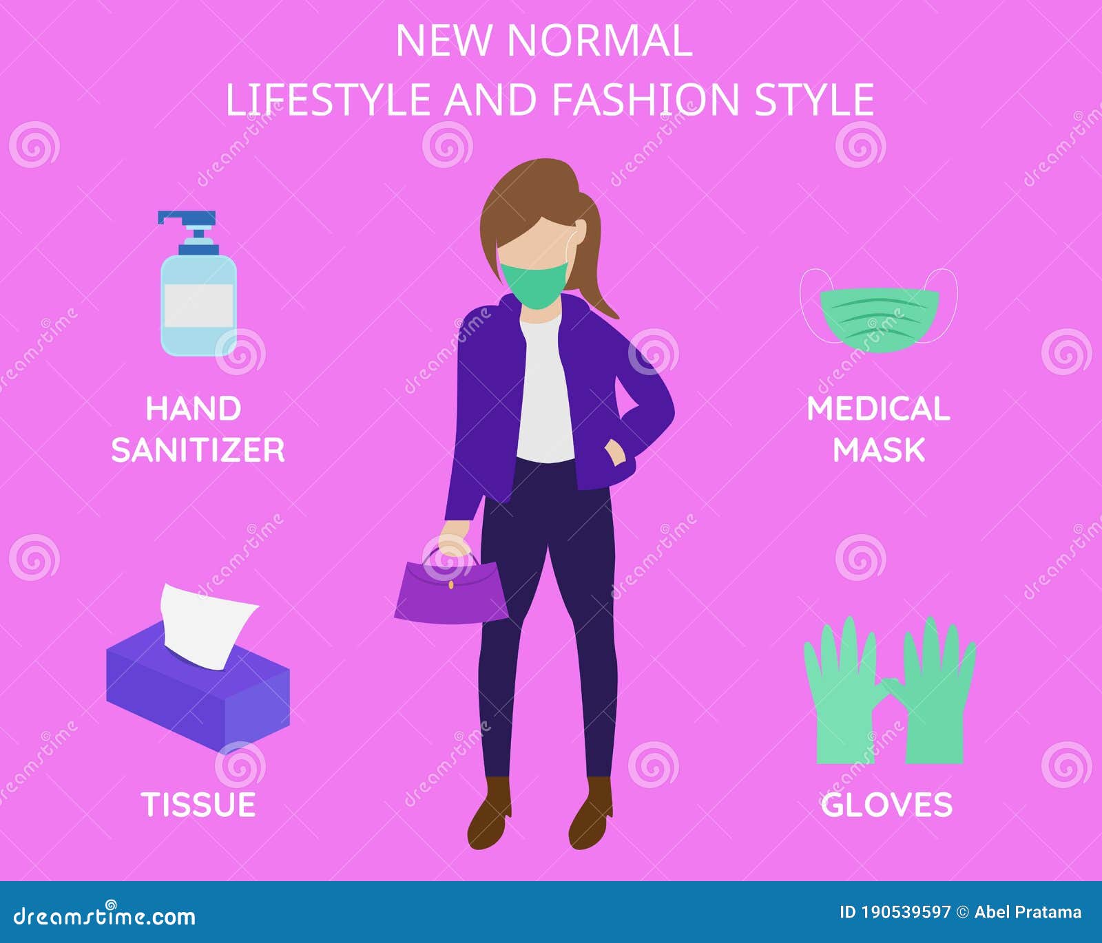 New normal lifestyle stock vector. Illustration of beautiful - 190539597