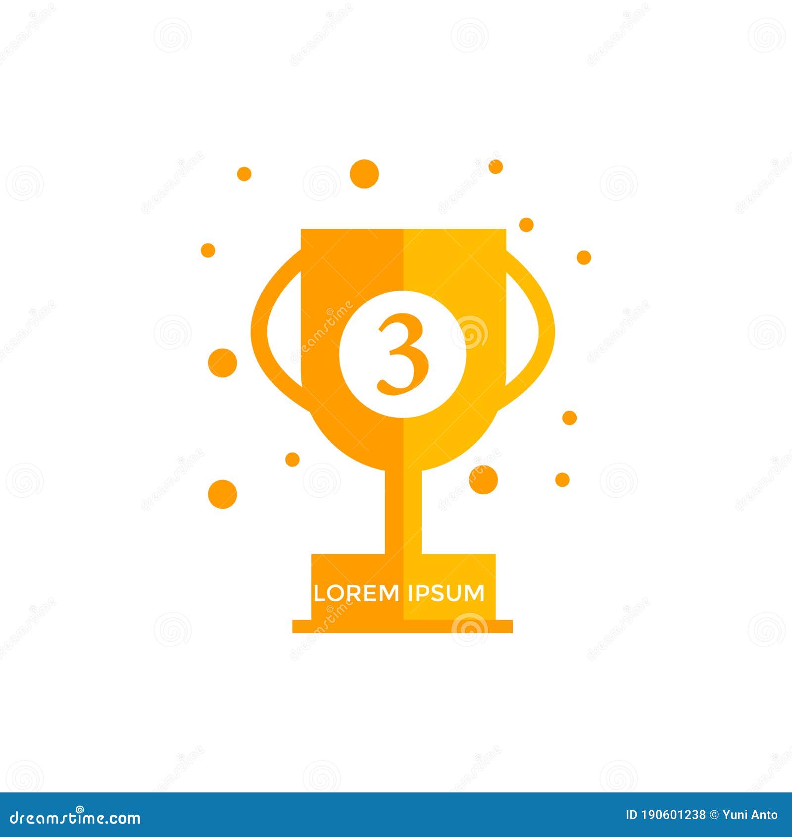 Thropy icon stock vector. Illustration of vector, place - 190601238