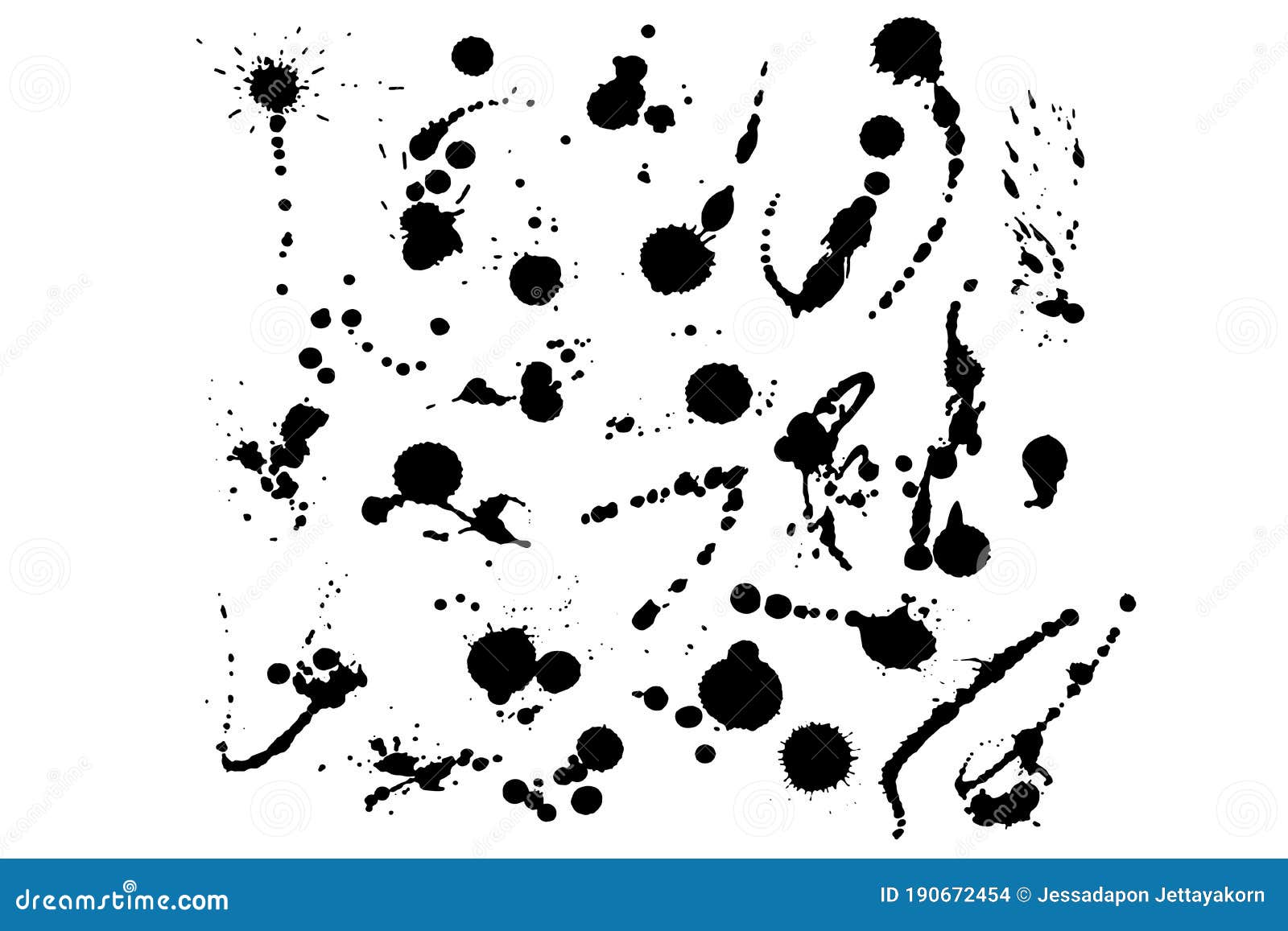 Texture Vector Abstract Ink on White Paper Background Stock ...