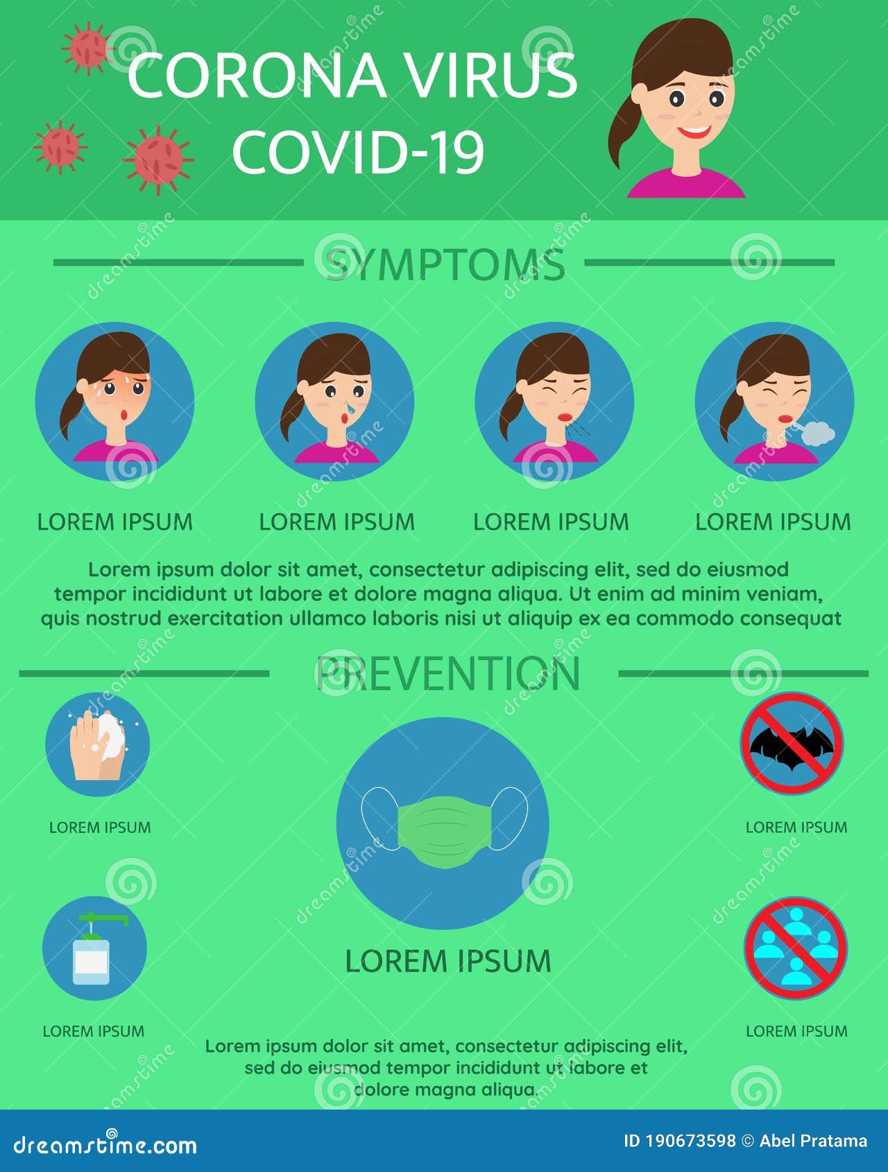 Infographics of Covid-19 Template Design Stock Vector - Illustration of ...