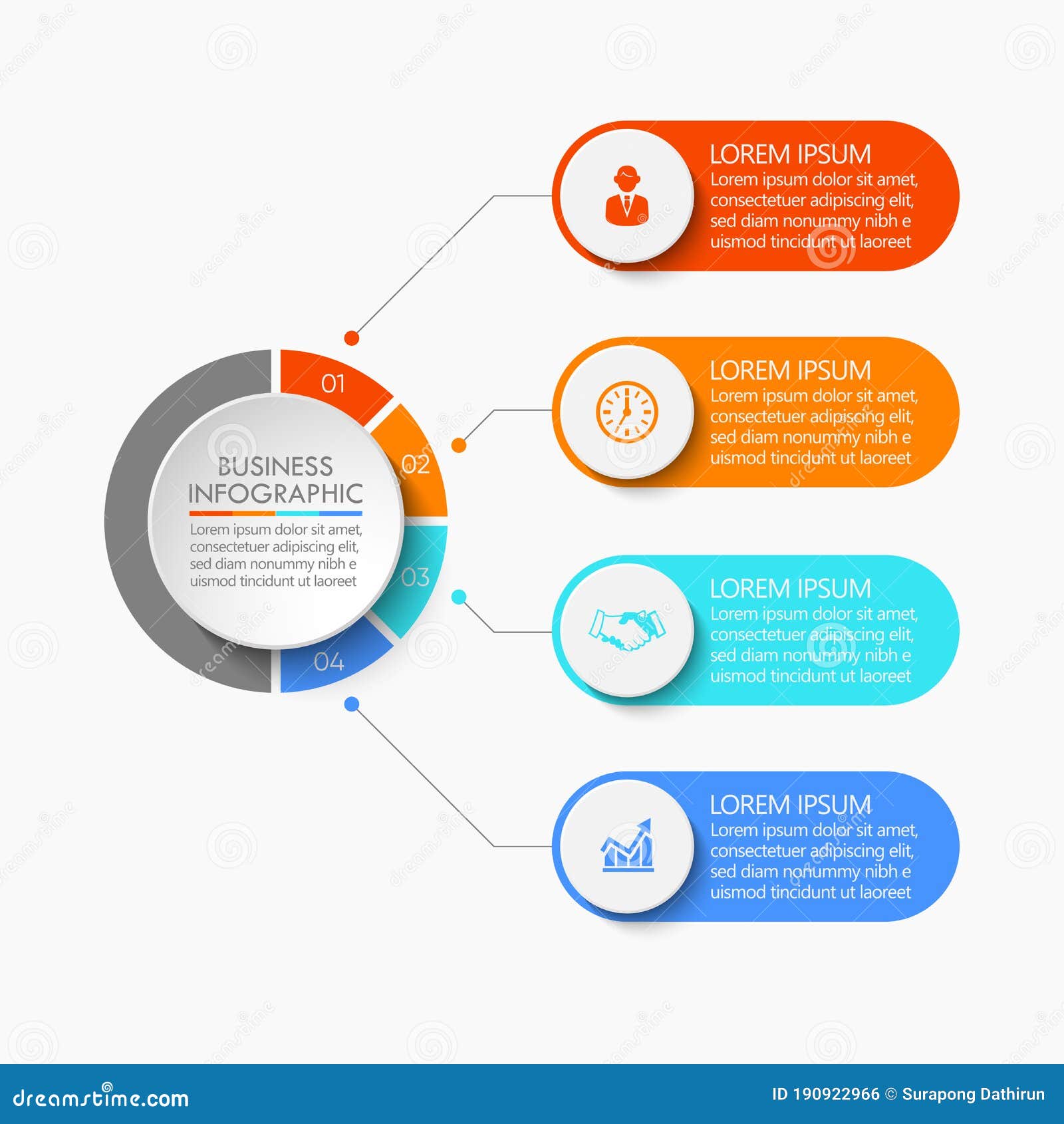 Business Circle. Timeline Infographic Icons Designed for Abstract ...