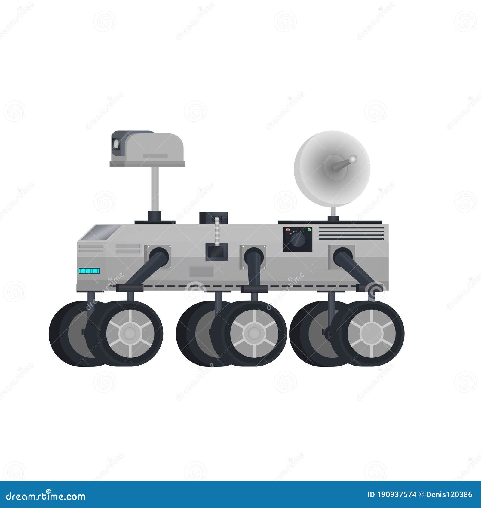 Mars Rover. Space Rover, Vector Illustration Stock Vector ...
