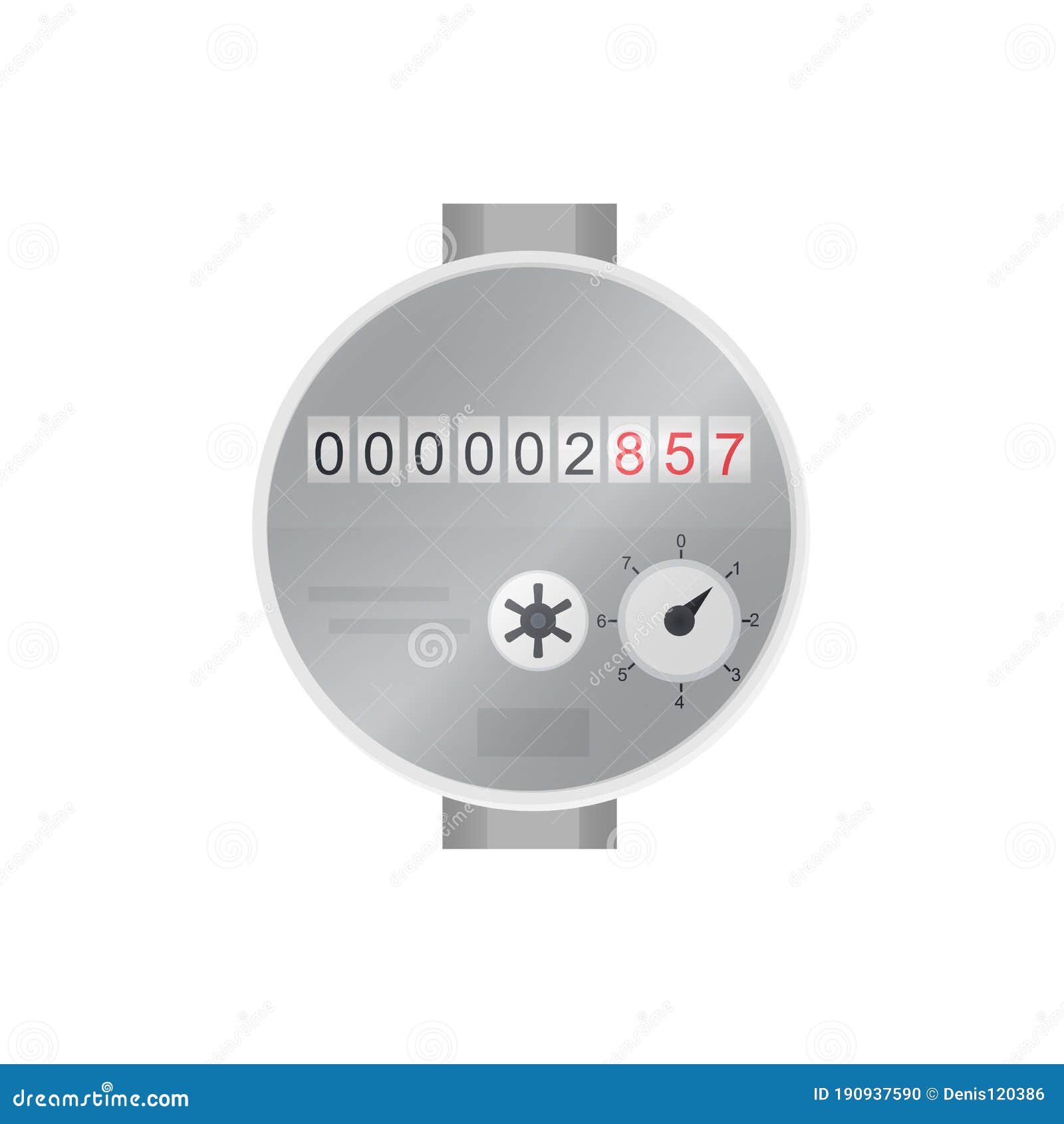 Indicator. Water Meter, Vector Illustration Stock Vector - Illustration ...