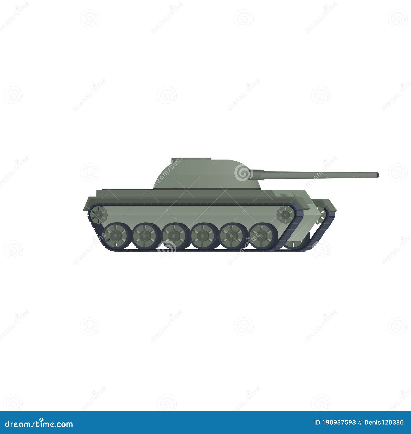 Tank. Army Tank, Vector Illustration Stock Vector - Illustration of ...
