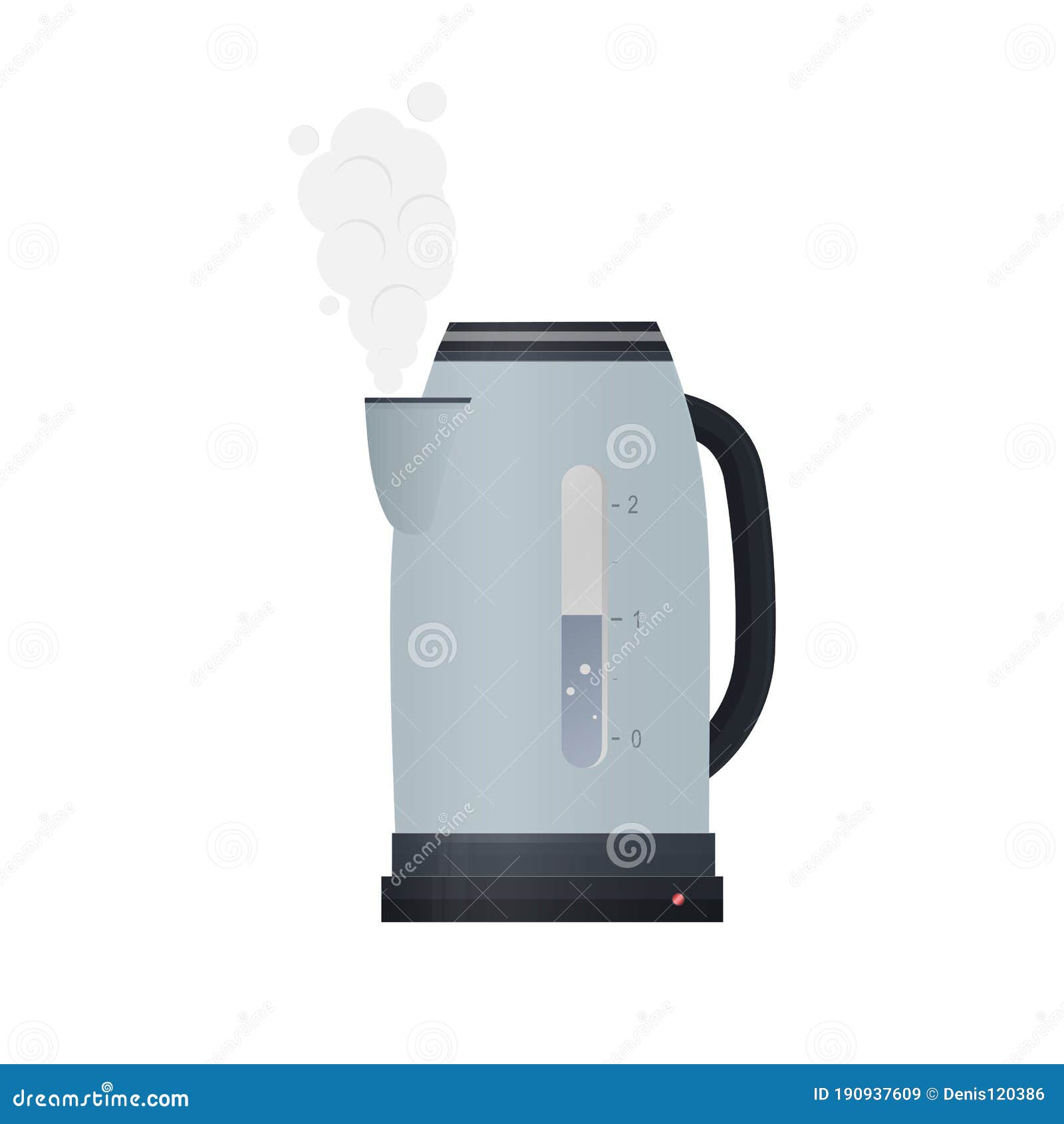 Electric Kettle. Boiling Water, Vector Illustration Stock Vector ...