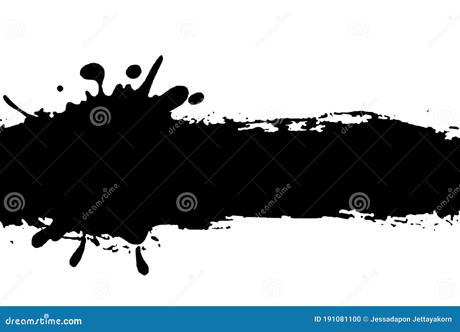 Texture Vector Black Paint, Ink Brush Stroke, Brush, Line or Texture ...