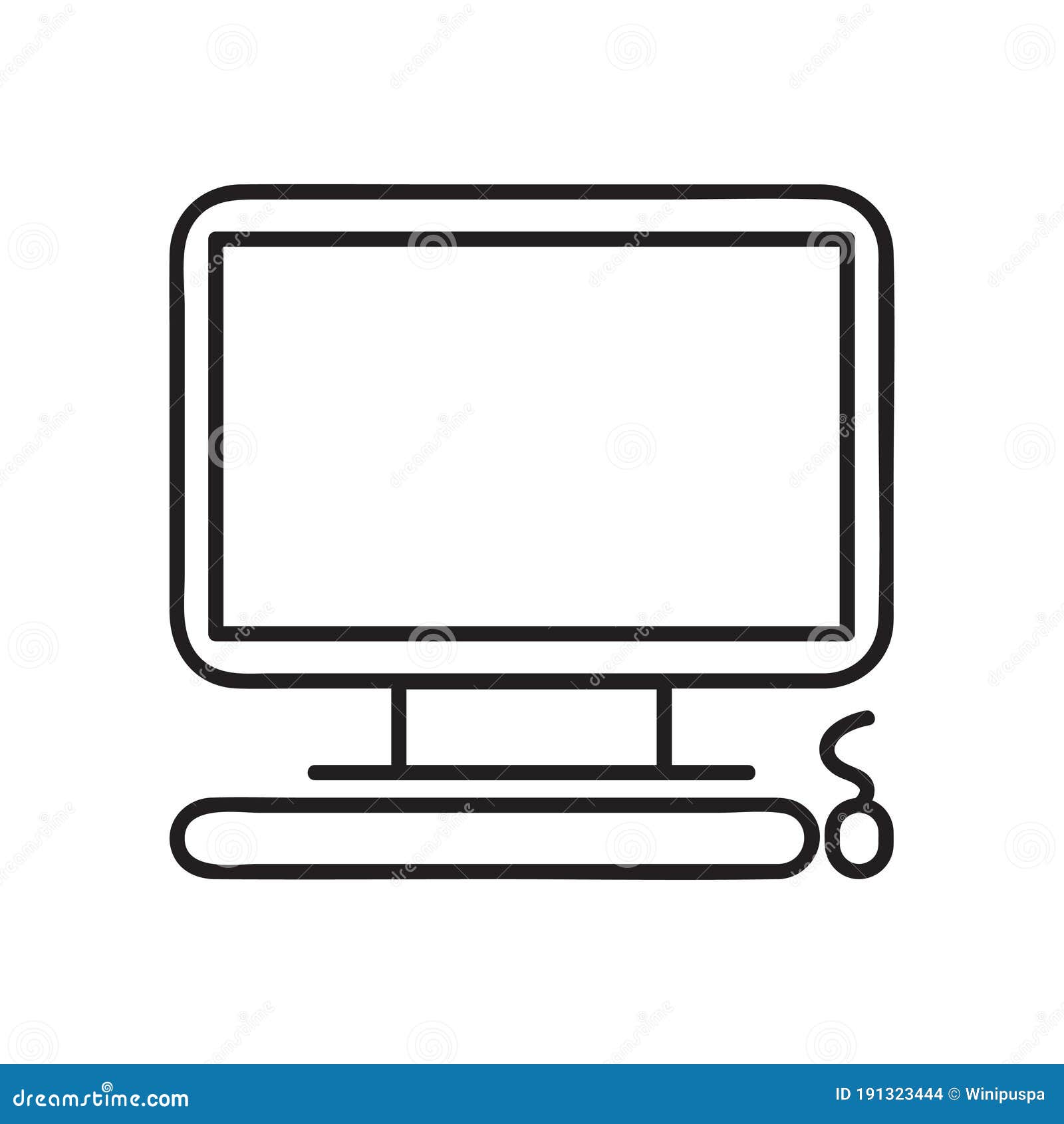 Computer stock illustration. Illustration of computer - 191323444