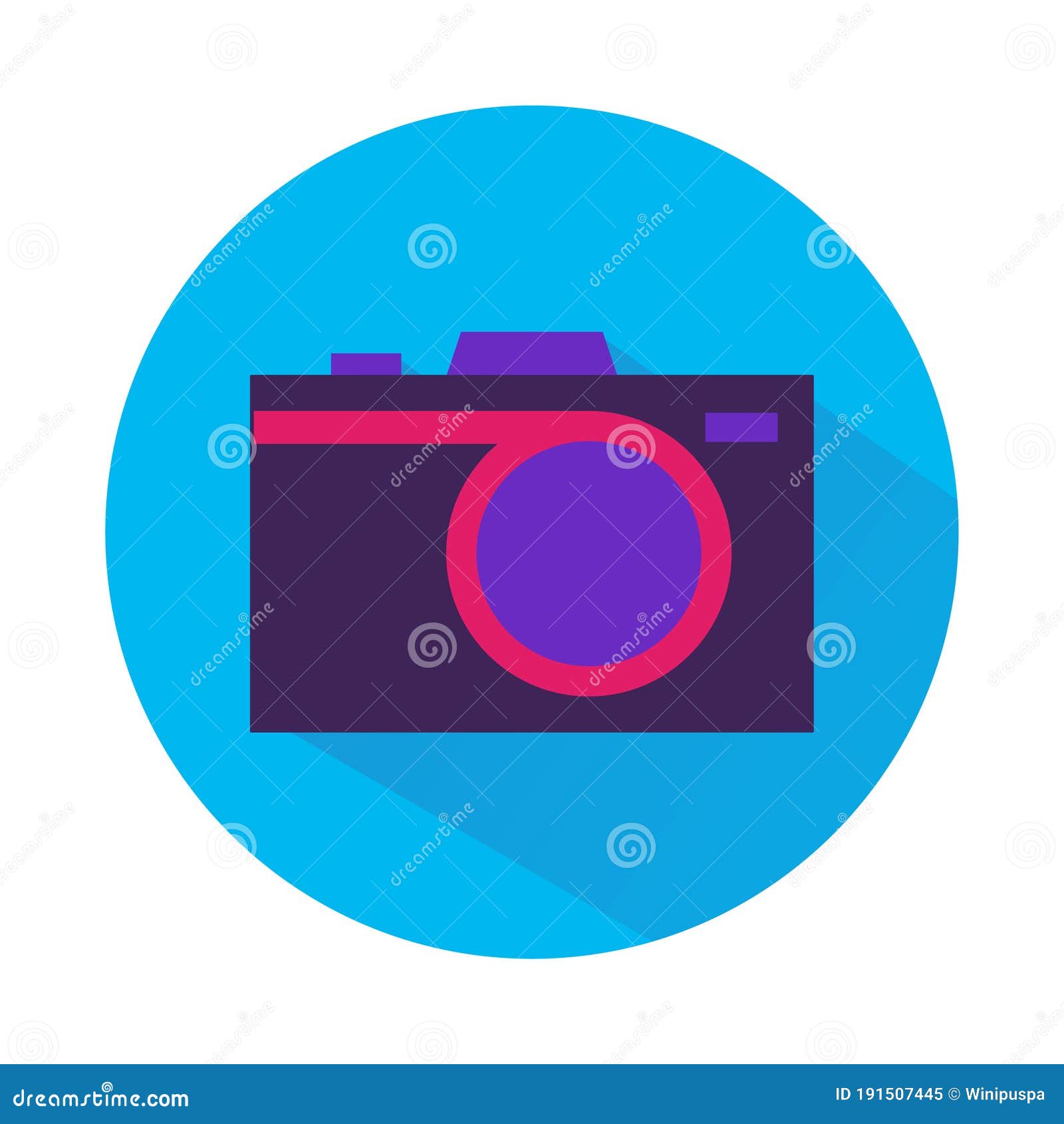 Flat Icon Camera. Single High Quality Flat Symbol of Camera for Web ...