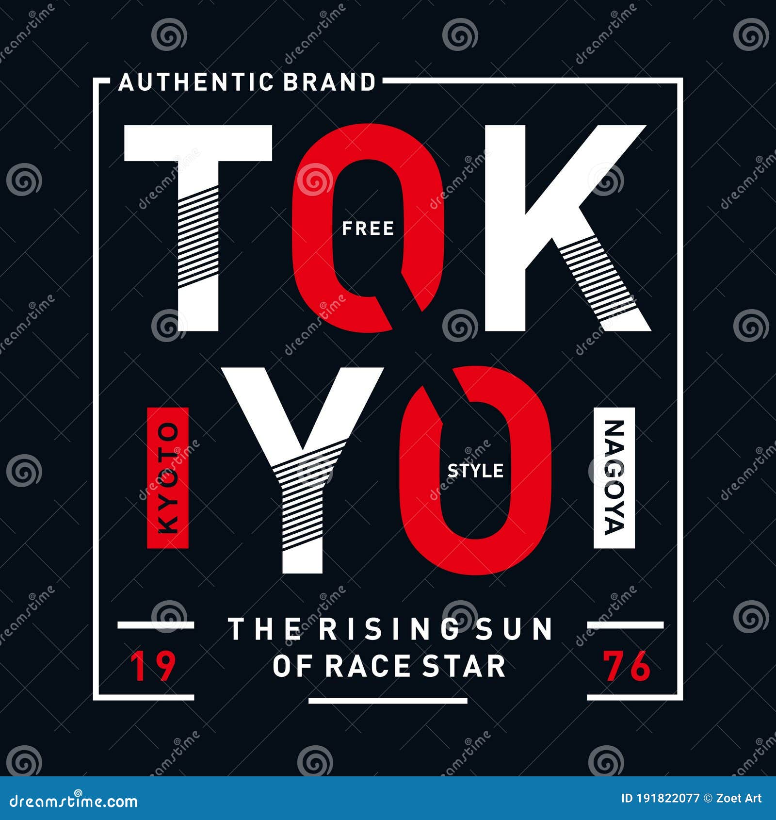 Tokyo Typography Design for T Shirt Print and Other Uses - Vector ...