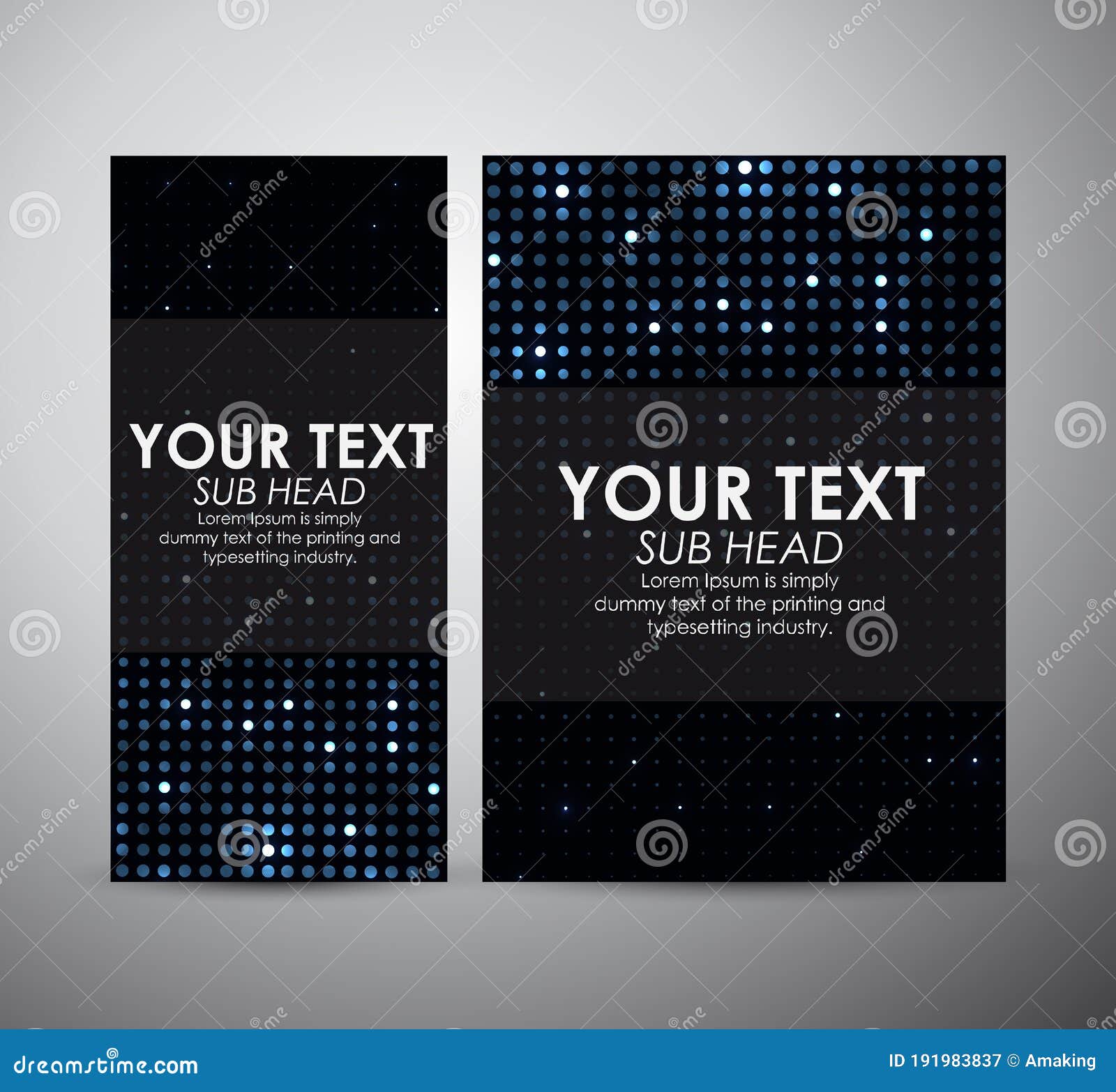 Banner Business Design Abstract Dots Pattern Background. Stock Vector ...