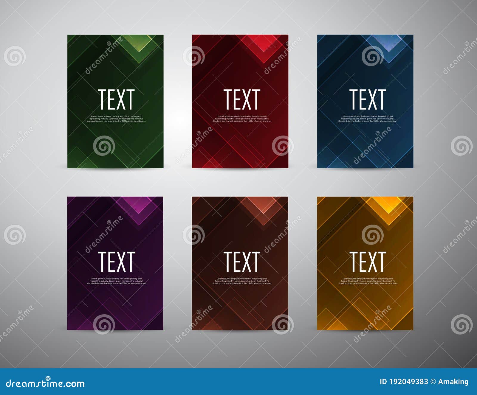 Set of Abstract Squares. Graphic Resources Design Template Stock Vector ...