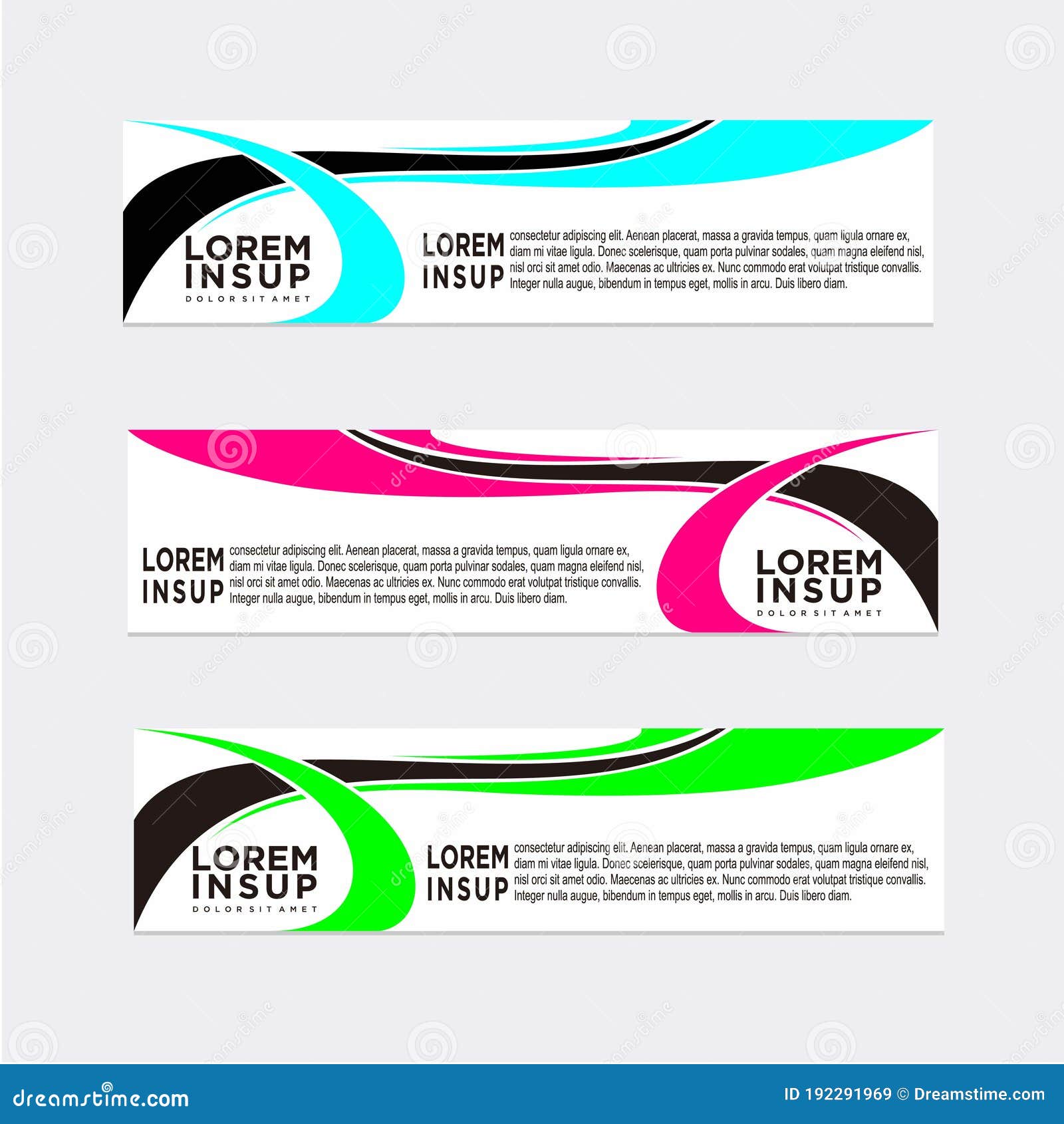 Modern abstract banners stock vector. Illustration of sigin - 192291969