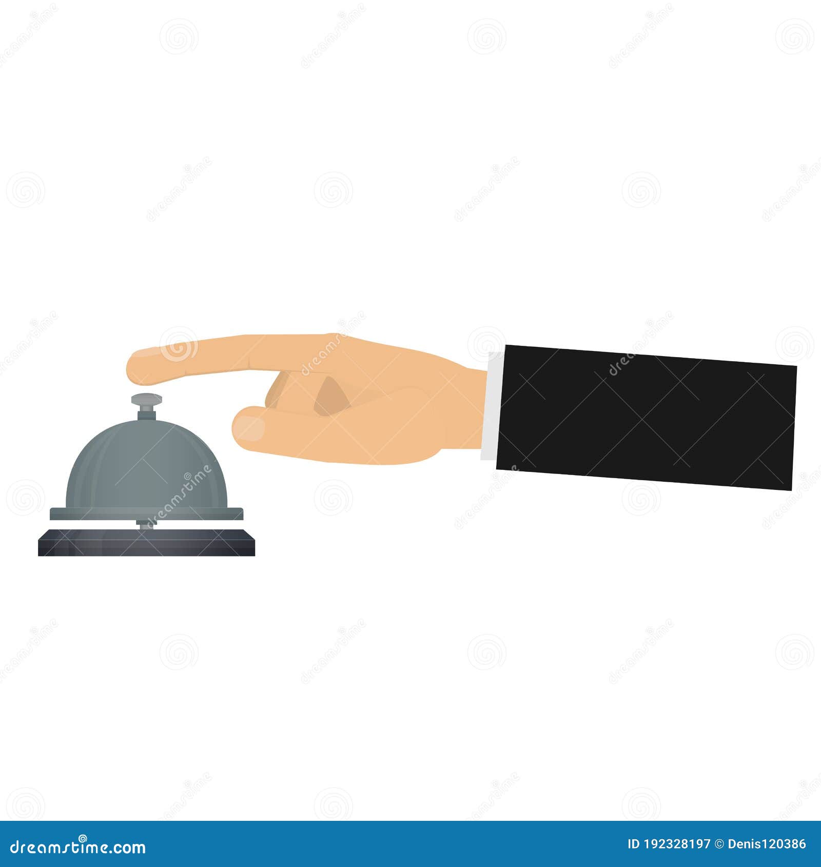 Reception Bell. Bell, Vector Illustration Stock Vector - Illustration ...