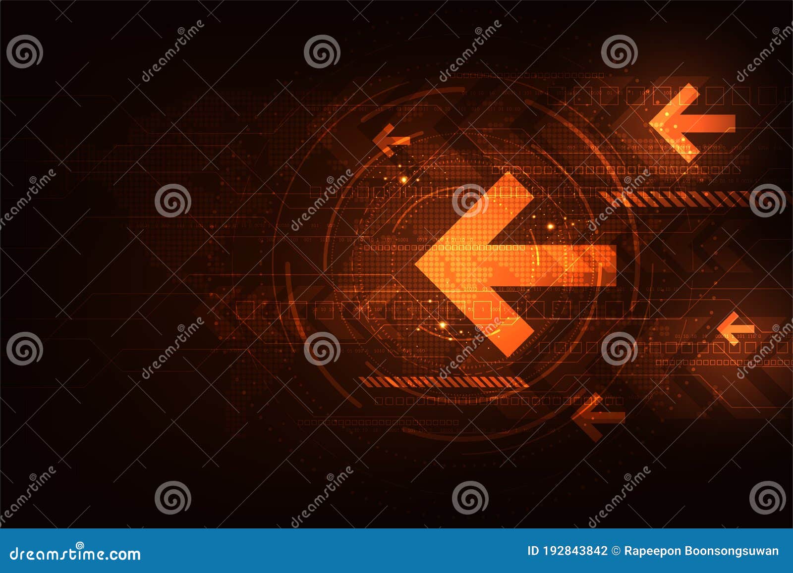Fast Data Transfer of Digital Systems. Stock Vector - Illustration of ...