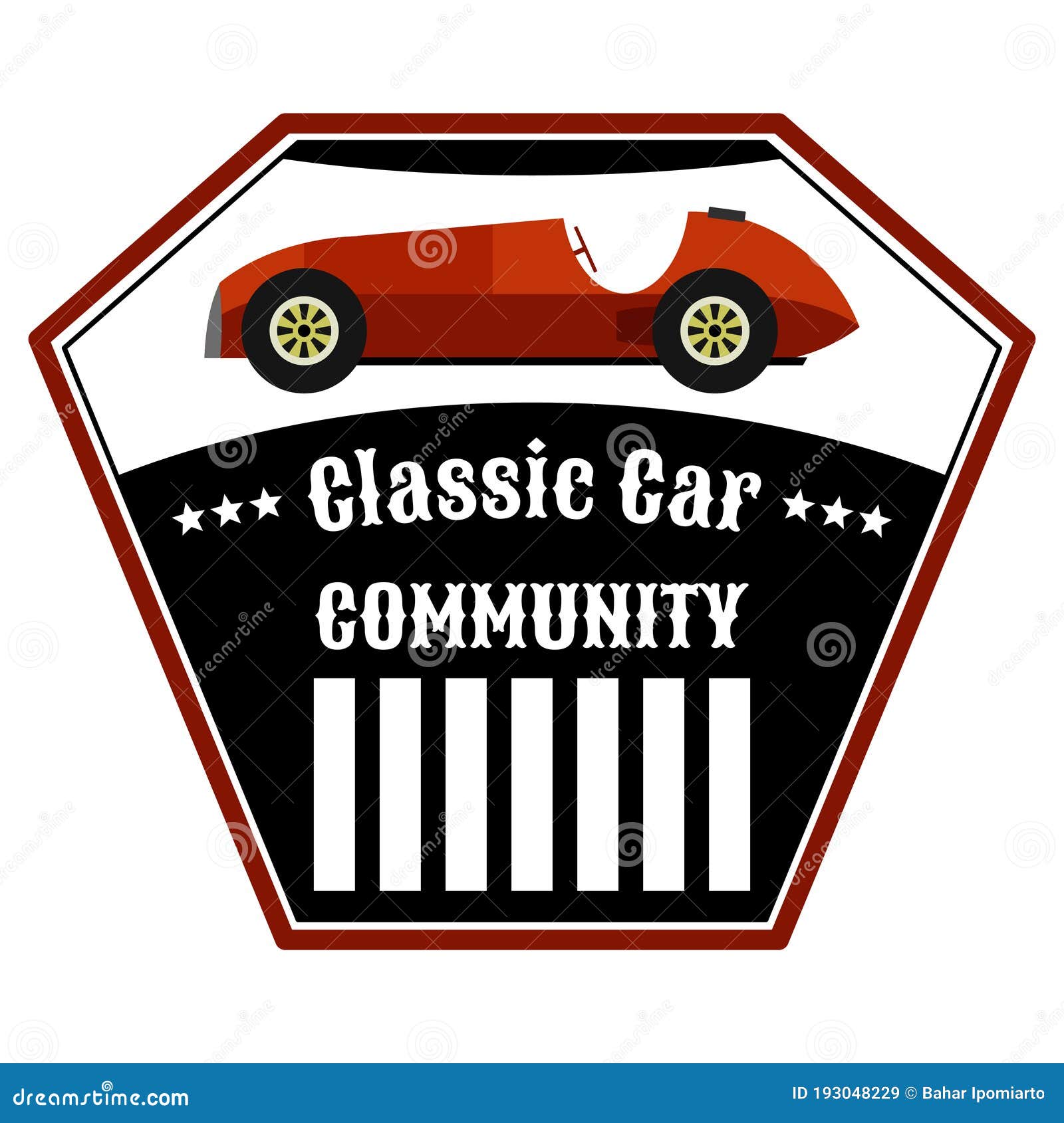 Classic car community logo stock vector. Illustration of easy - 193048229