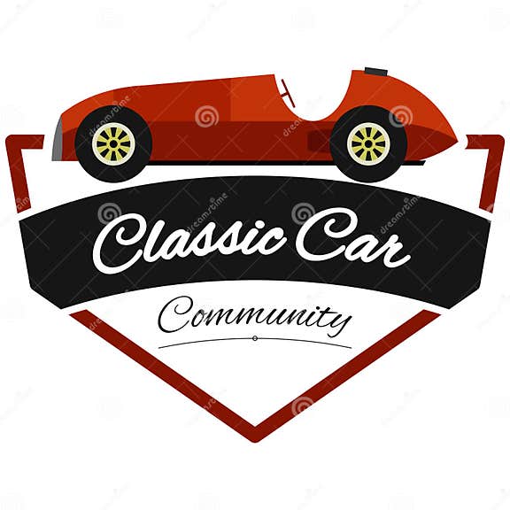 Classic or Retro Car Community Logo Vector Stock Illustration ...