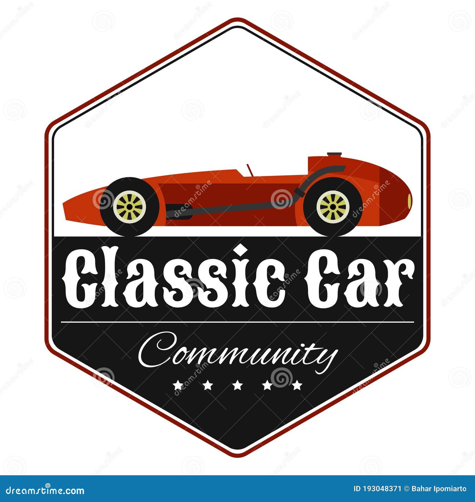 Classic or Retro Car Community Logo Vector Stock Vector - Illustration ...