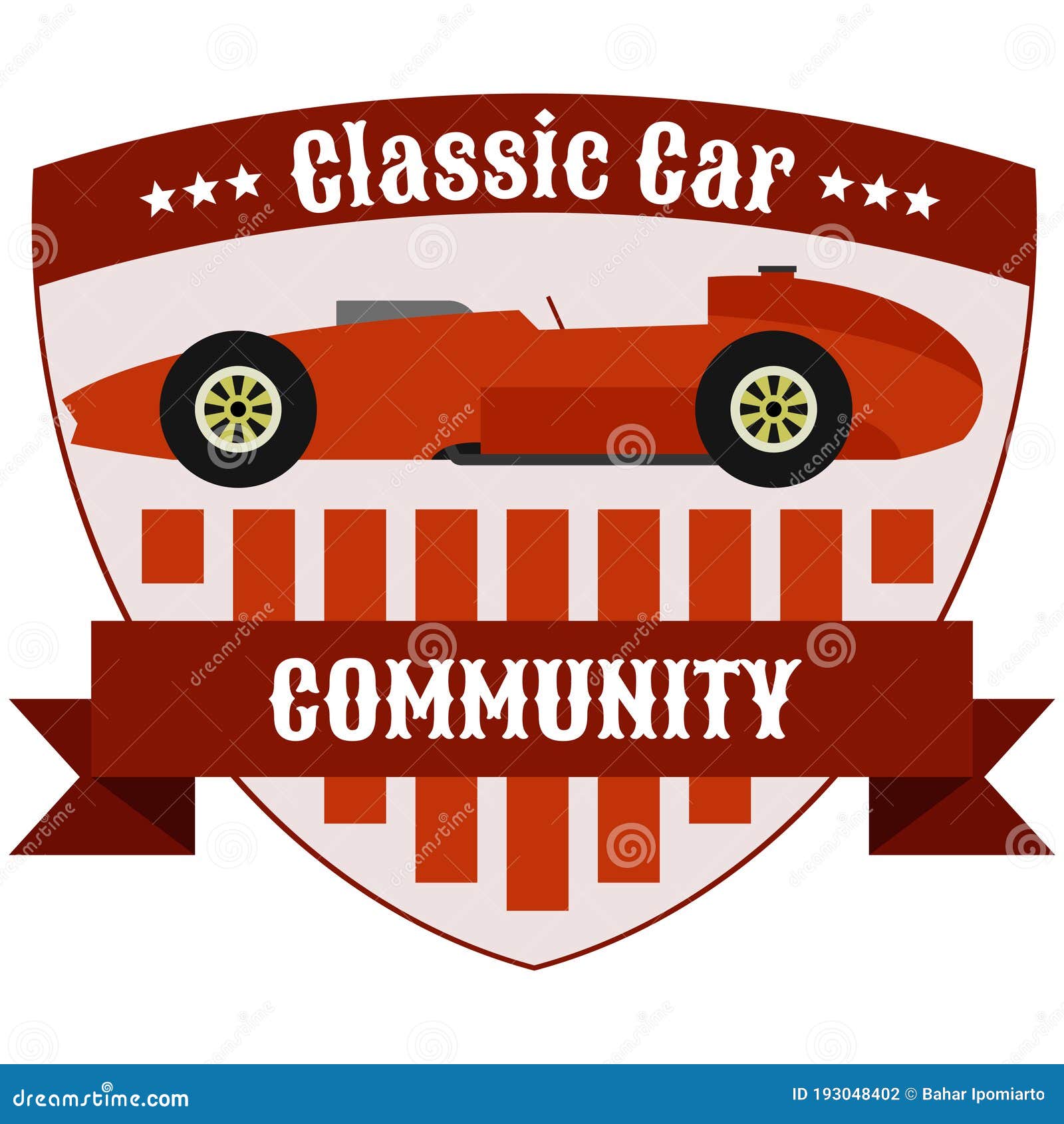 Classic or Retro Car Community Logo Vector Stock Vector - Illustration ...
