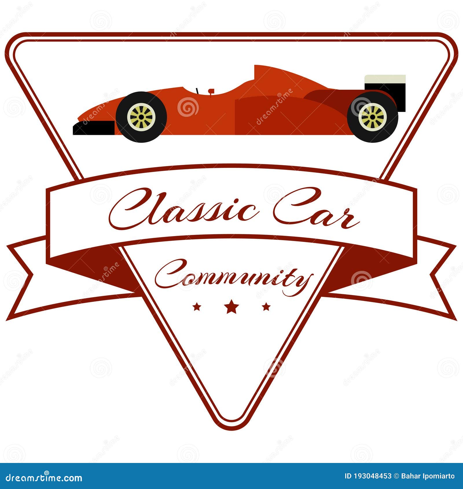 Classic or Retro Car Community Logo Vector Stock Vector - Illustration ...