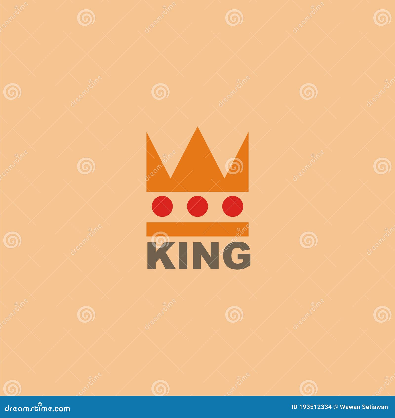 King design logo - vector stock vector. Illustration of elegance ...