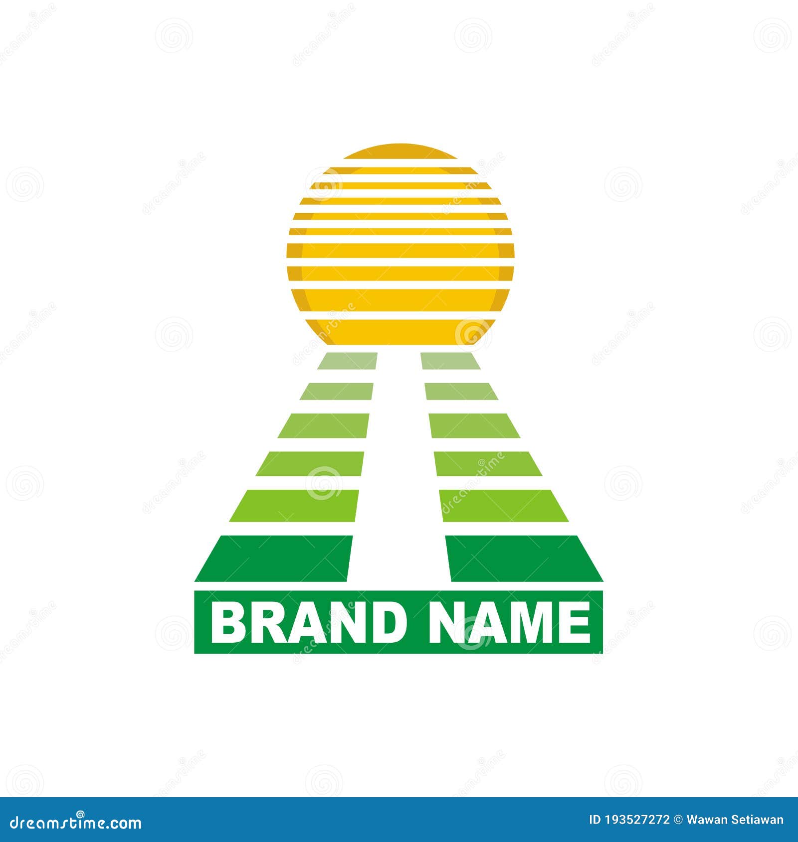 Nature Green Sun Logo Dsign Vector Stock Vector - Illustration of farm ...