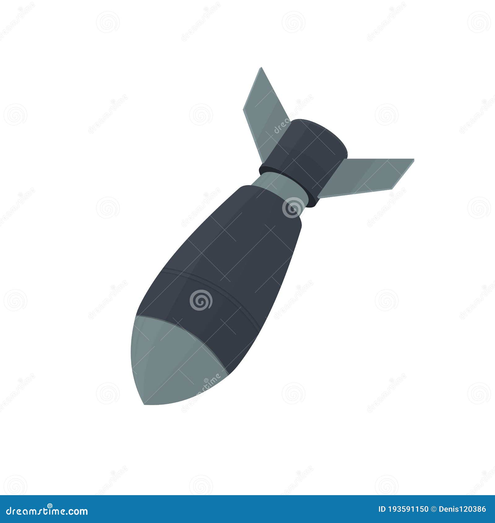 Aircraft Bomb. Bomb, Vector Illustration Stock Vector - Illustration of ...